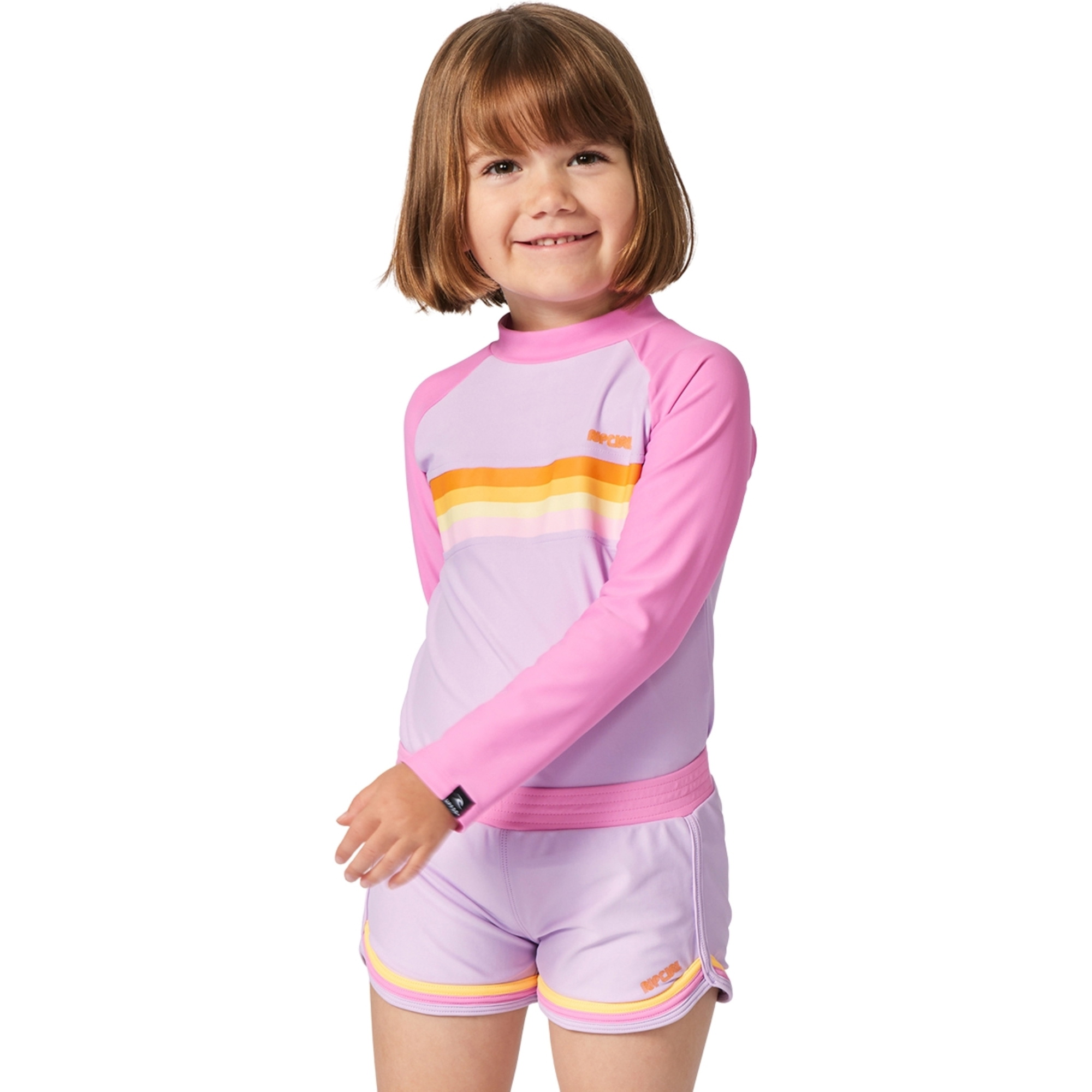 2025 Rip Curl Junior Rainbow Tide Long Sleeve Rash Vest 13FJRV - Bright ...