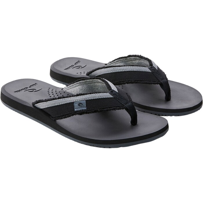 2025 Rip Curl Mens Reactor Open Toe Sandals 19VMOT - Black ...