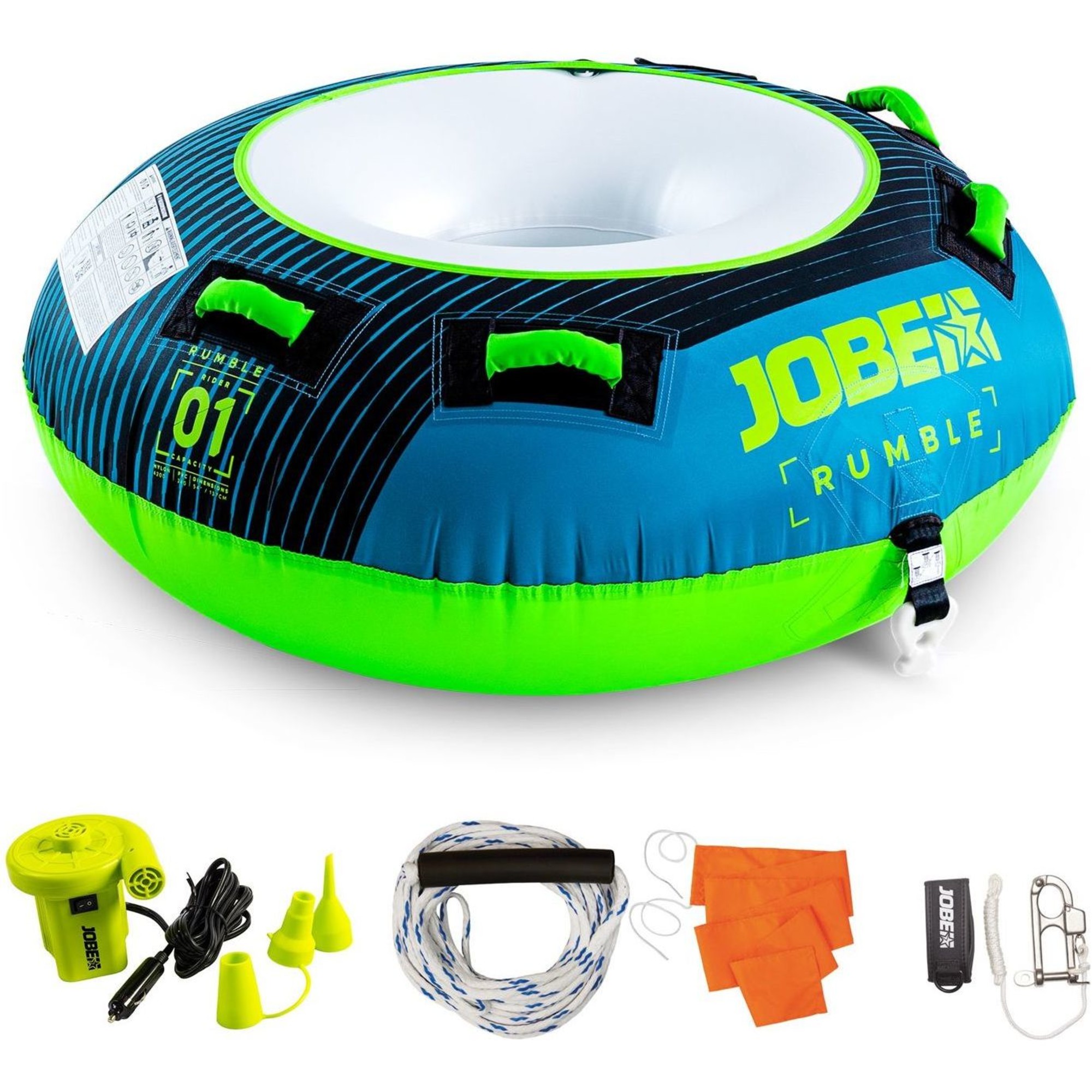 2025 Jobe Rumble Towable Package 1 Person 238823001 - Teal ...