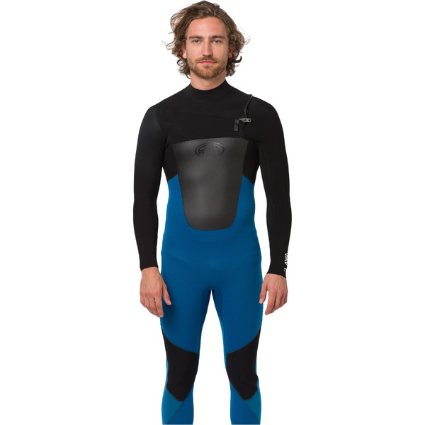 2020 Animal Mens Lava 3/2mm Chest Zip Wetsuit AW0SS006 - Marina Blue ...