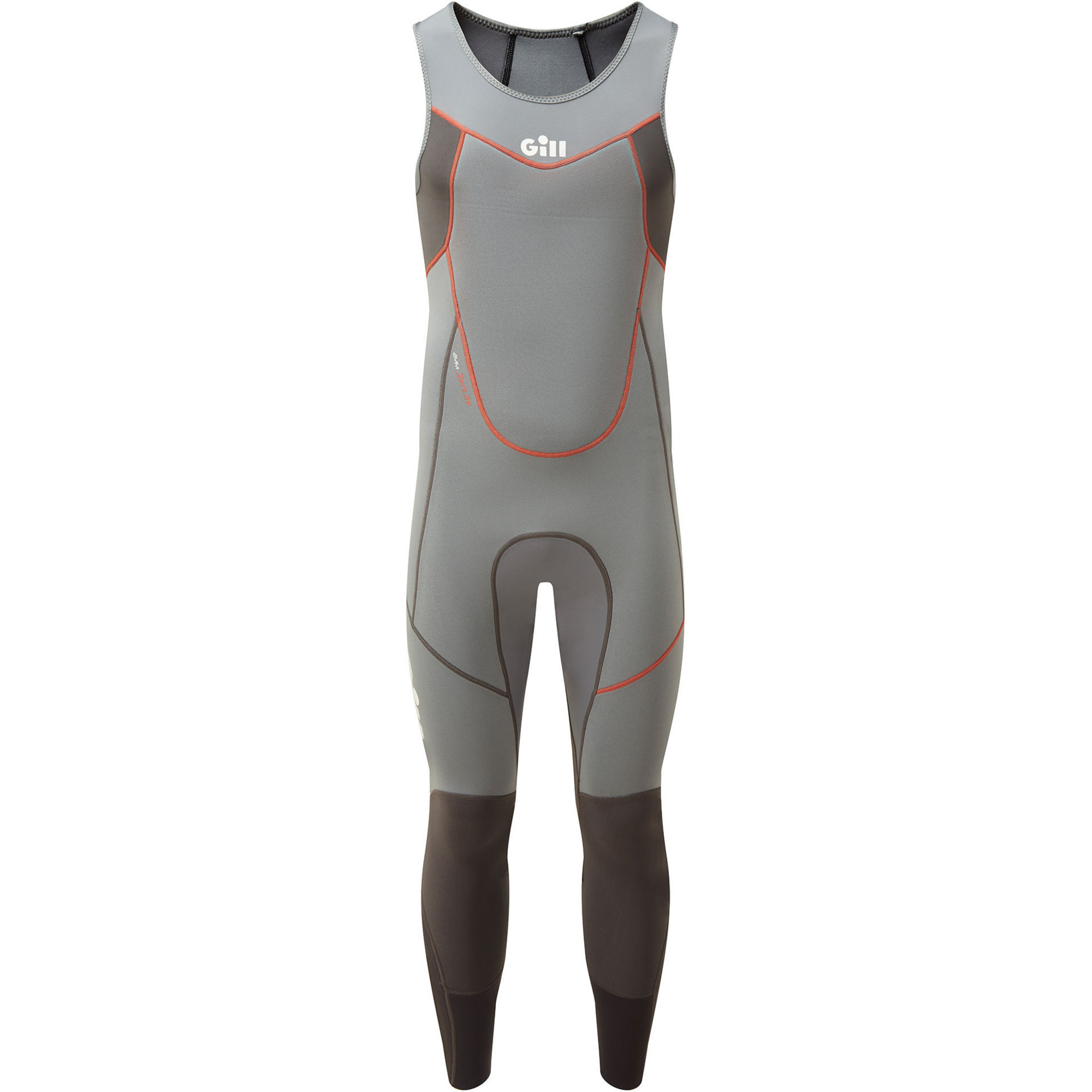 2024 Gill Mens Zenlite 2mm Flatlock Skiff Wetsuit 5002 - Steel Grey ...