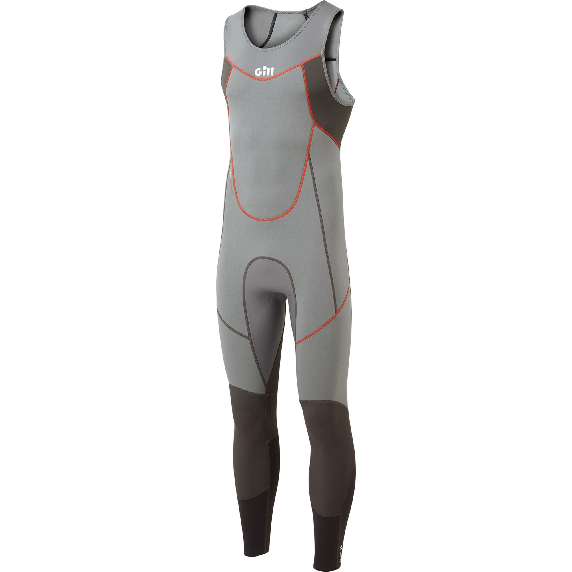 2024 Gill Mens Zenlite 2mm Flatlock Skiff Wetsuit 5002 - Steel Grey ...
