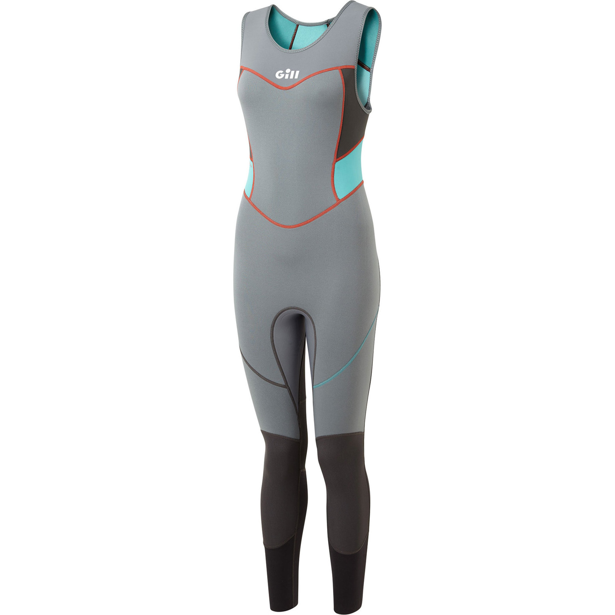 2024 Gill Womens Zenlite 2mm Flatlock Skiff Wetsuit 5002W - Steel Grey ...