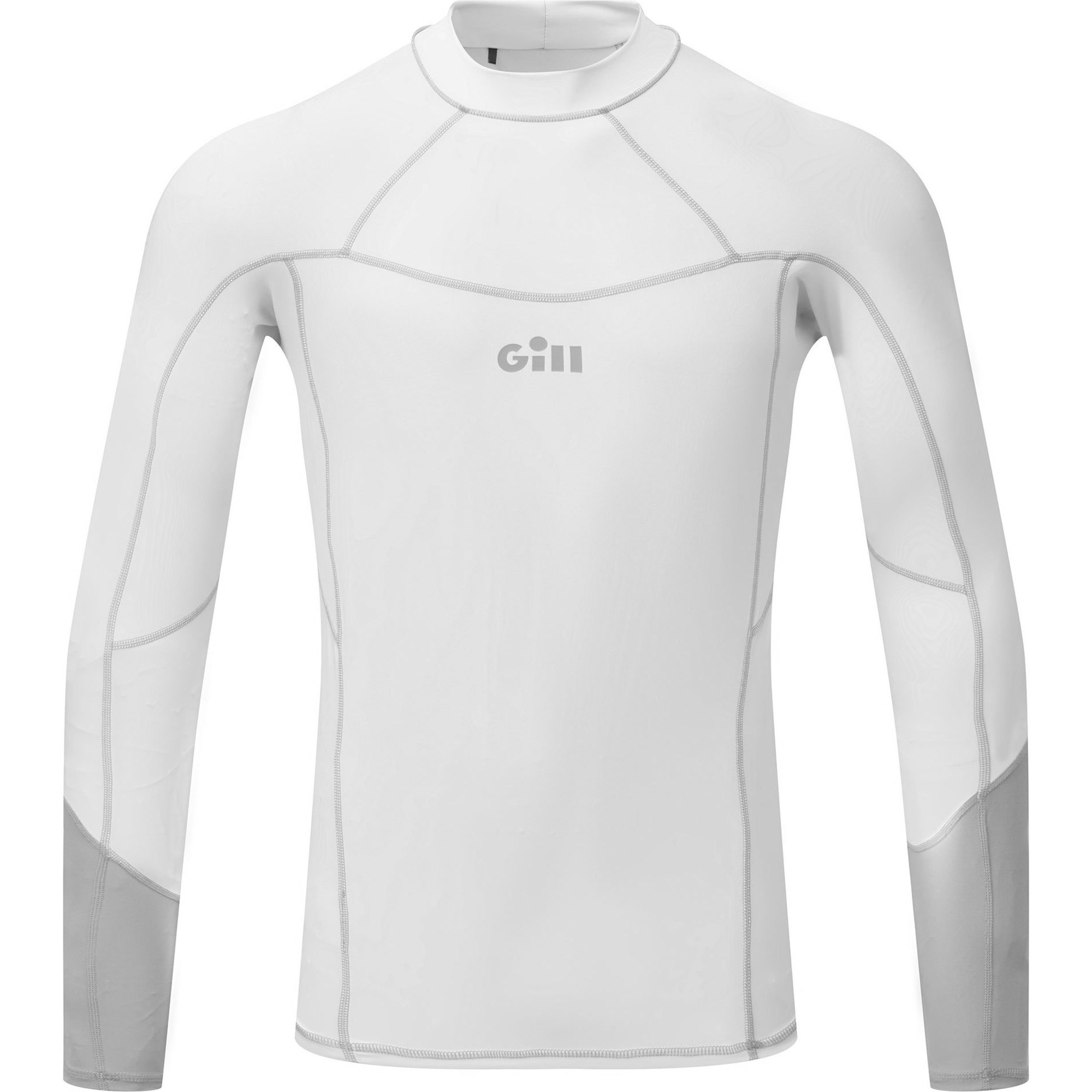 2023 Gill Mens Pro Long Sleeve Rash Vest 5020 - White - Wetsuits - Rash ...