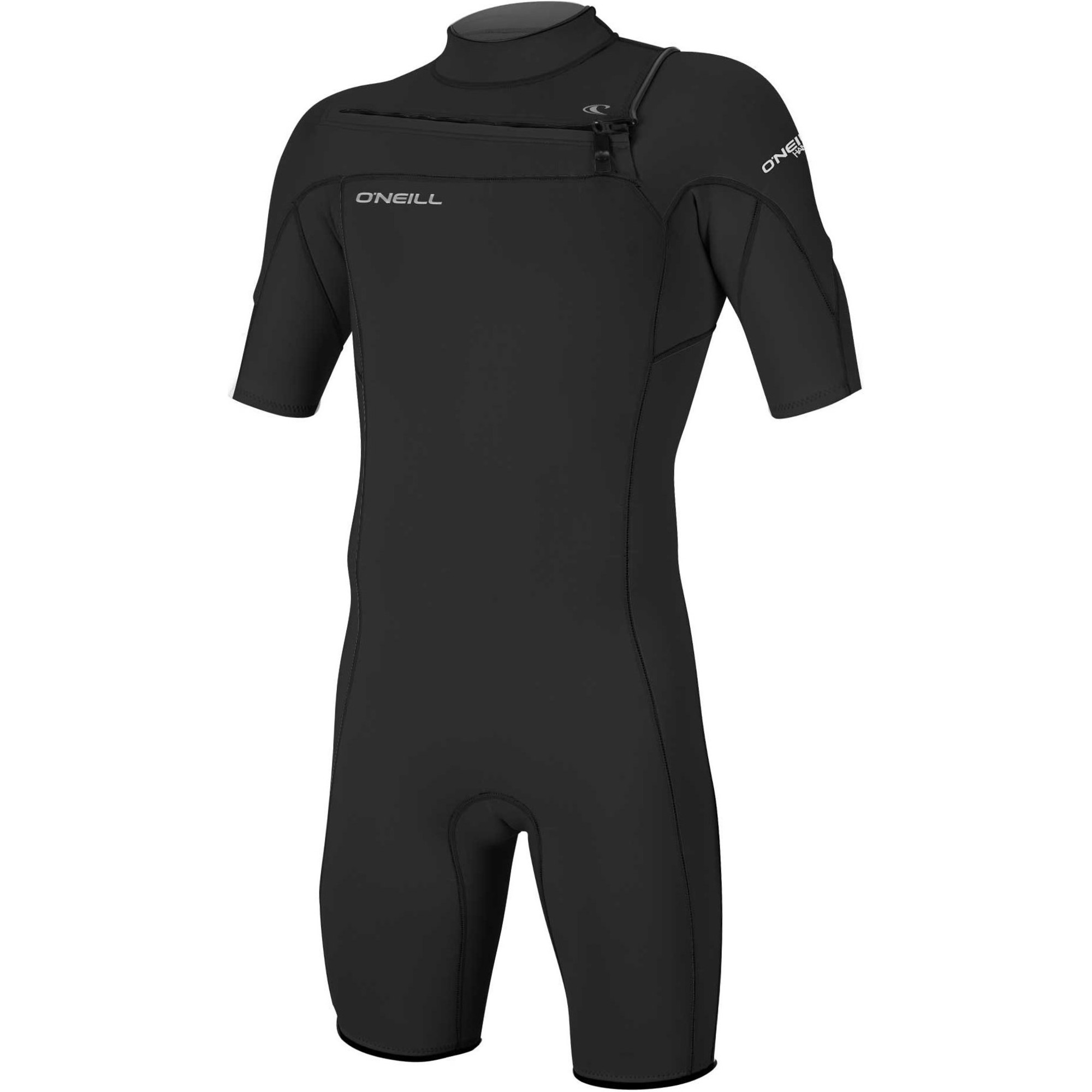 2025 O'Neill Mens Hammer 2mm Chest Zip Shorty Wetsuit 4927 - Black ...