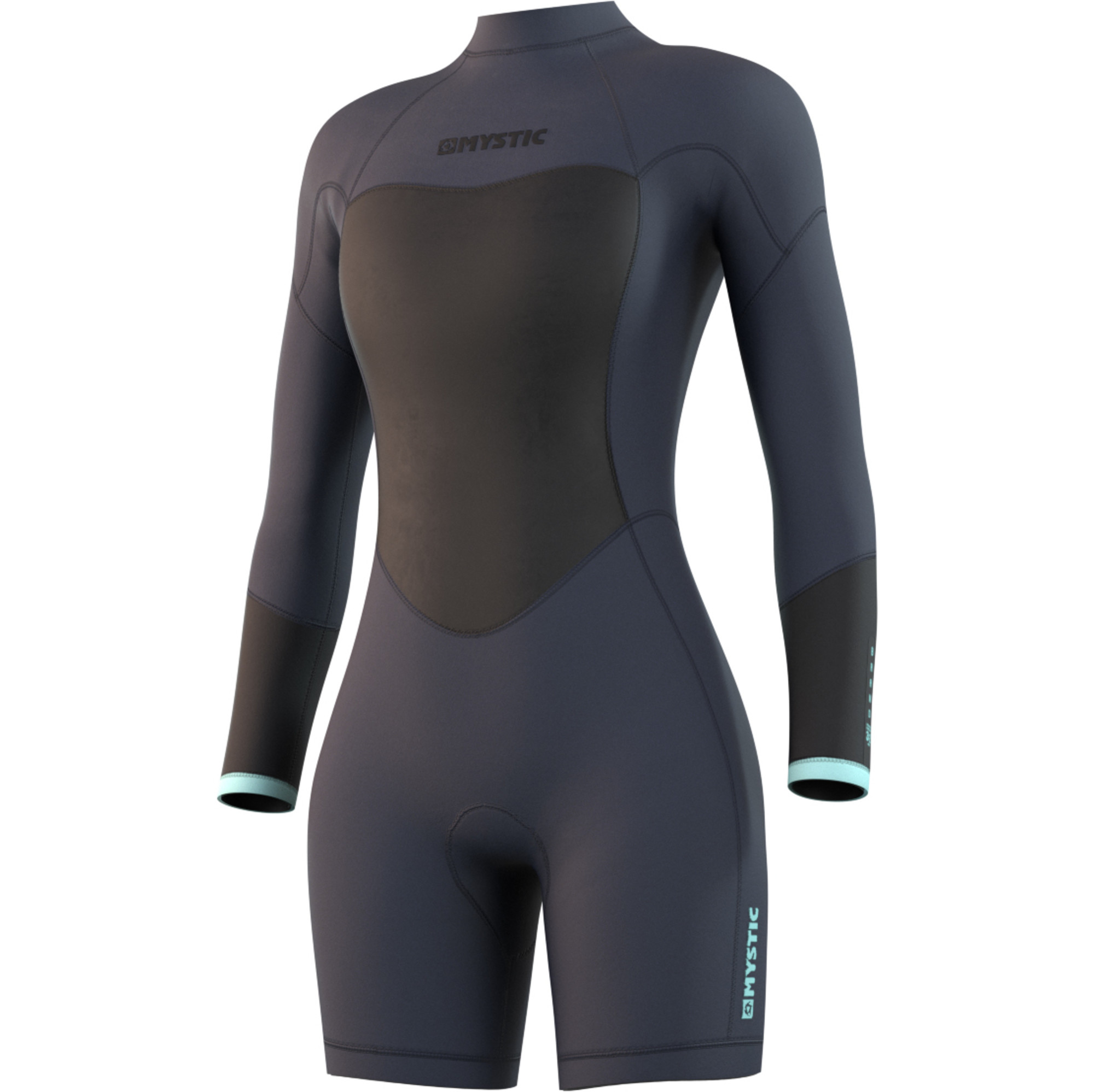 2024 Mystic Womens Brand 3/2mm Long Sleeve Shorty Wetsuit 210322 ...