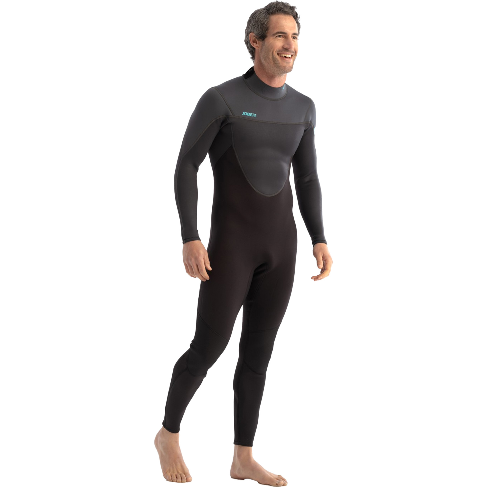 2025 Jobe Mens Perth 3/2mm Back Zip Wetsuit 303521002 - Graphite / Grey ...