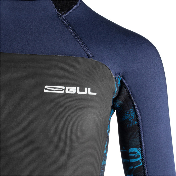 2024 Gul Junior Response 5/3mm Back Zip Wetsuit RE1218-C1 - Blue Easter ...