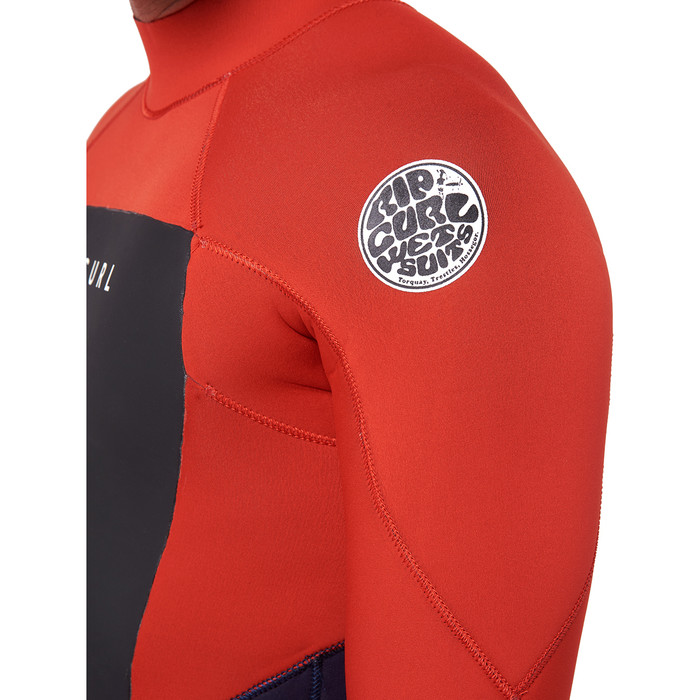 2022 Rip Curl Mens Omega 3/2mm GBS Back Zip Wetsuit 111MFS - Red ...