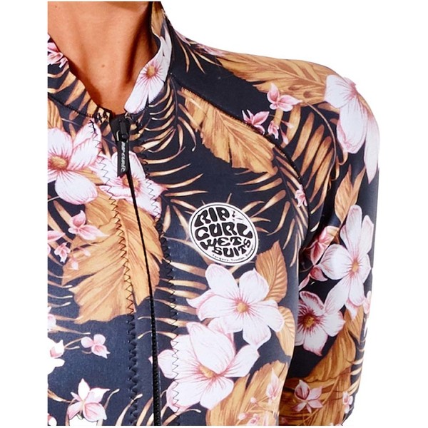 2022 Rip Curl Womens G-Bomb 1mm Long Sleeve High Cut Shorty Wetsuit ...