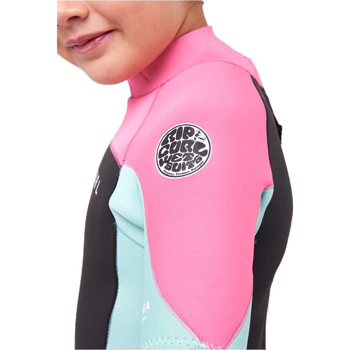 Rip Curl Junior Omega 1 5mm Back Zip Shorty Wetsuit 113BSP - Pink ...