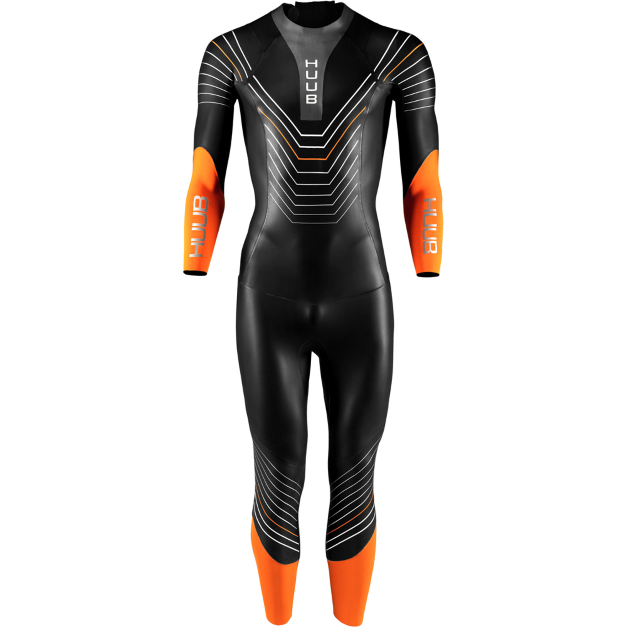 2025 Huub Mens Araya Wetsuit ARAYAM - Black / Orange - Swimming ...