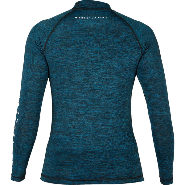 2022 Magic Marine Womens Cube Long Sleeve Rash Vest MM081011 - Dark ...