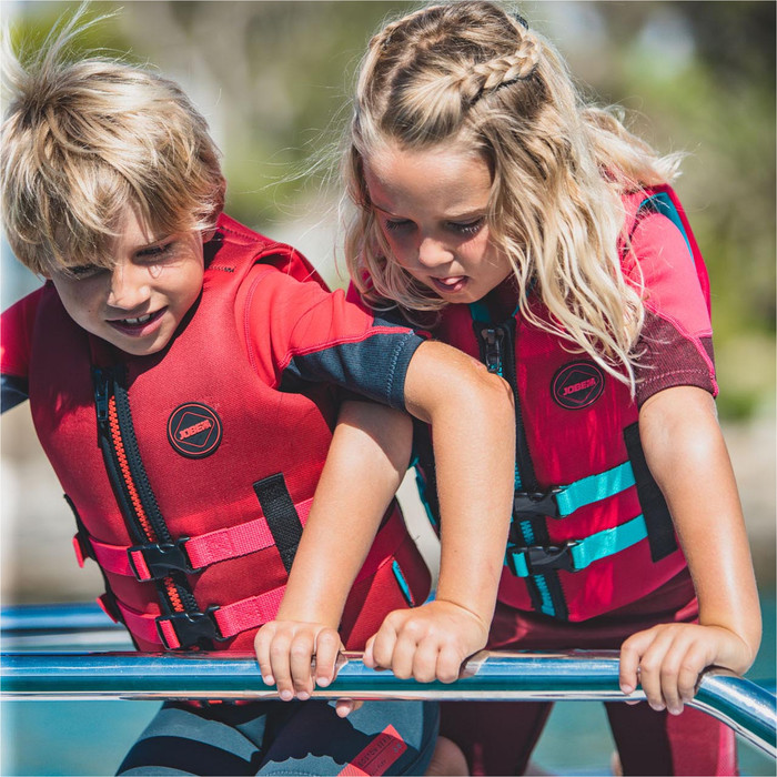 2025 Jobe Junior Boston 2mm Back Zip Shorty Wetsuit 3036210 - Red ...