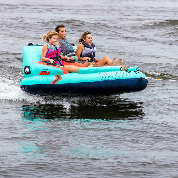 2023 Radar The Chase Lounge 3 Person Towable Tube 227005 - Mint / Navy ...