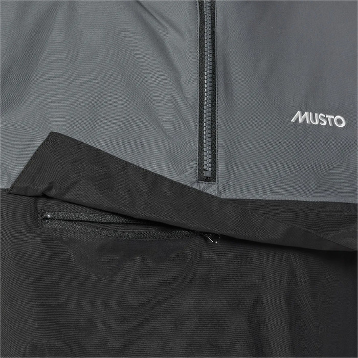 2022 Musto Mens Snug Anorak Jacket 82348 - Turbulence / Black - Sailing ...