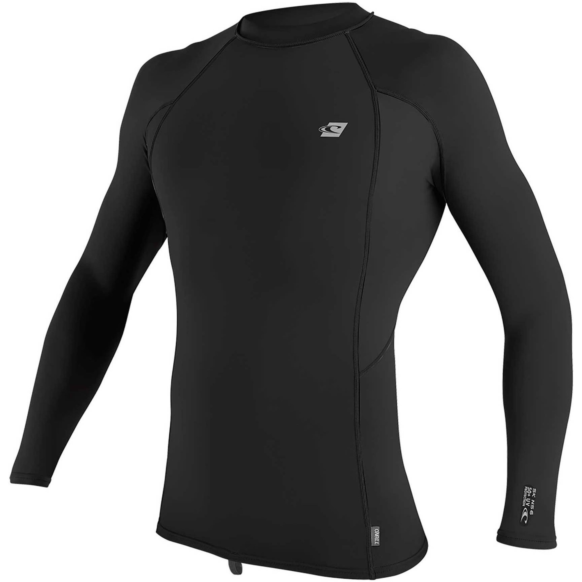 2024 O'Neill Mens Premium Skins Long Sleeve Rash Guard 4170B - Black ...