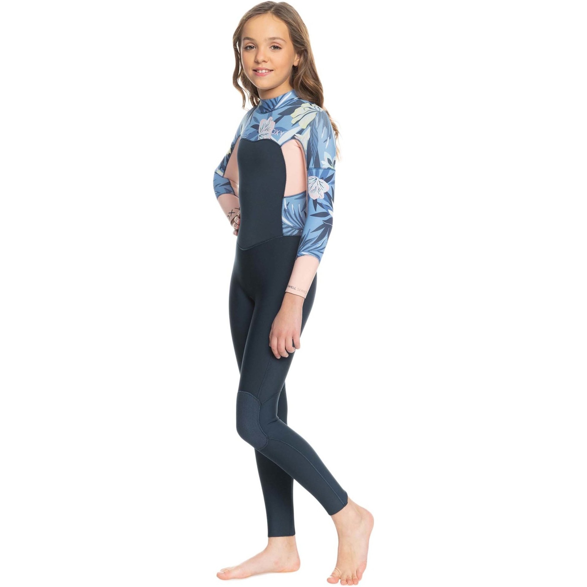 2024 Roxy Girls Swell Series 4/3mm Back Zip Wetsuit ERGW103057 - Allure ...