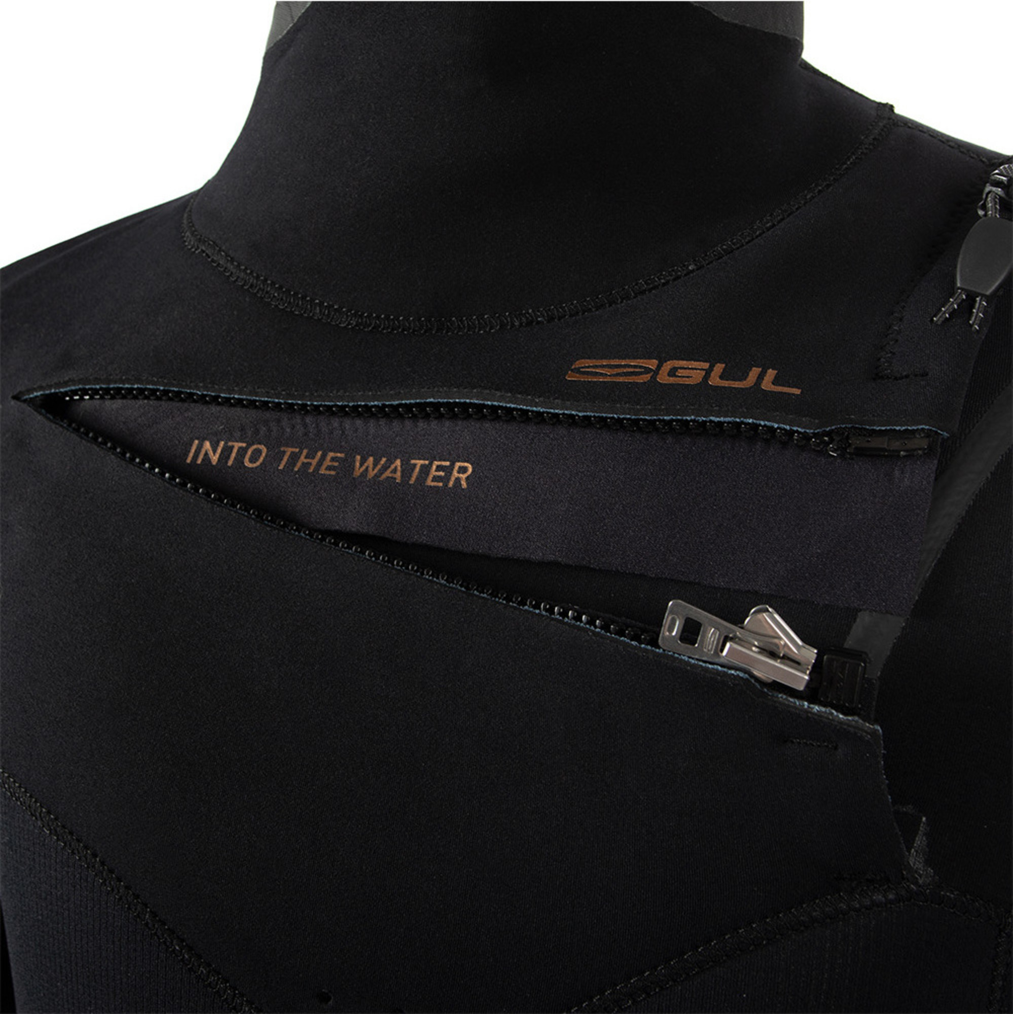 2024 Gul Mens Viper 6/5/4mm Chest Zip Hooded Wetsuit VR1225/C2 - Black ...