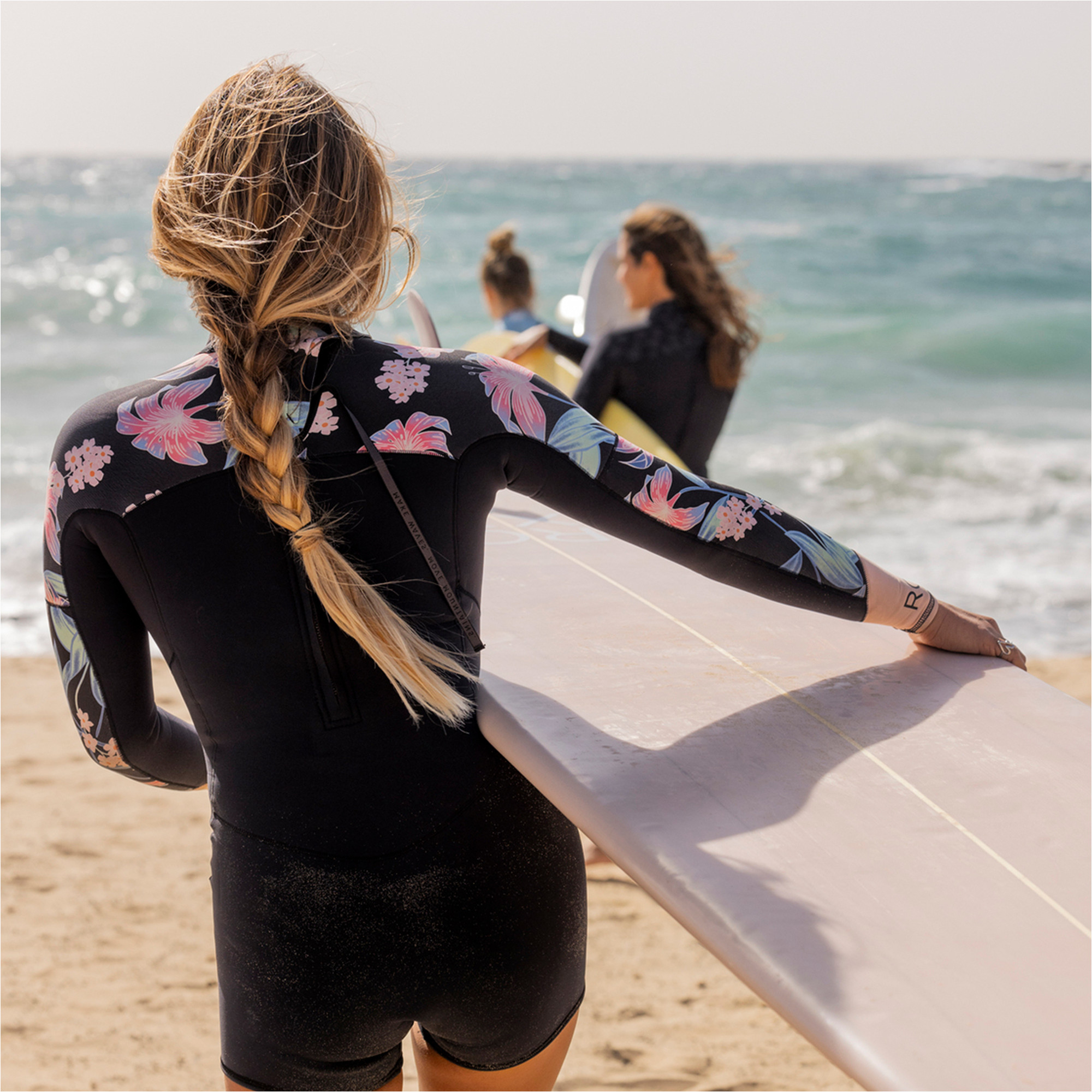 2024 Roxy Womens Swell Series 2mm Long Sleeve Back Zip Shorty Wetsuit ...