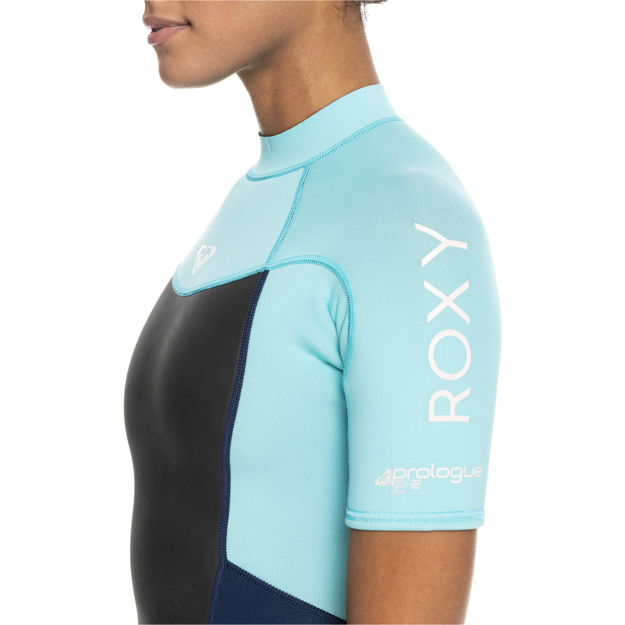 2024 Roxy Womens Prologue 2mm Back Zip Shorty Wetsuit ERJW503018 - Good ...