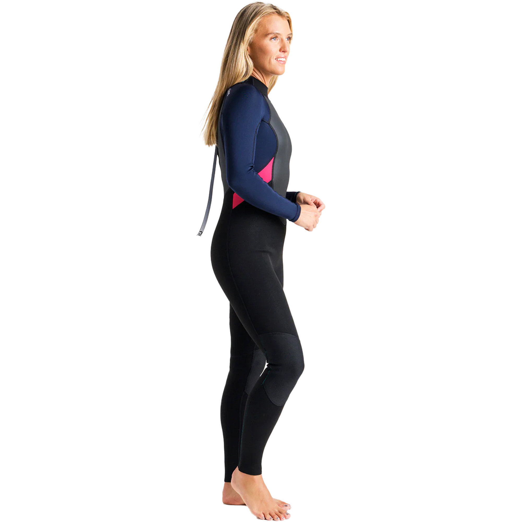 2025 C-Skins Womens Element 3/2mm Flatlock Back Zip Wetsuit C-EL32STW ...