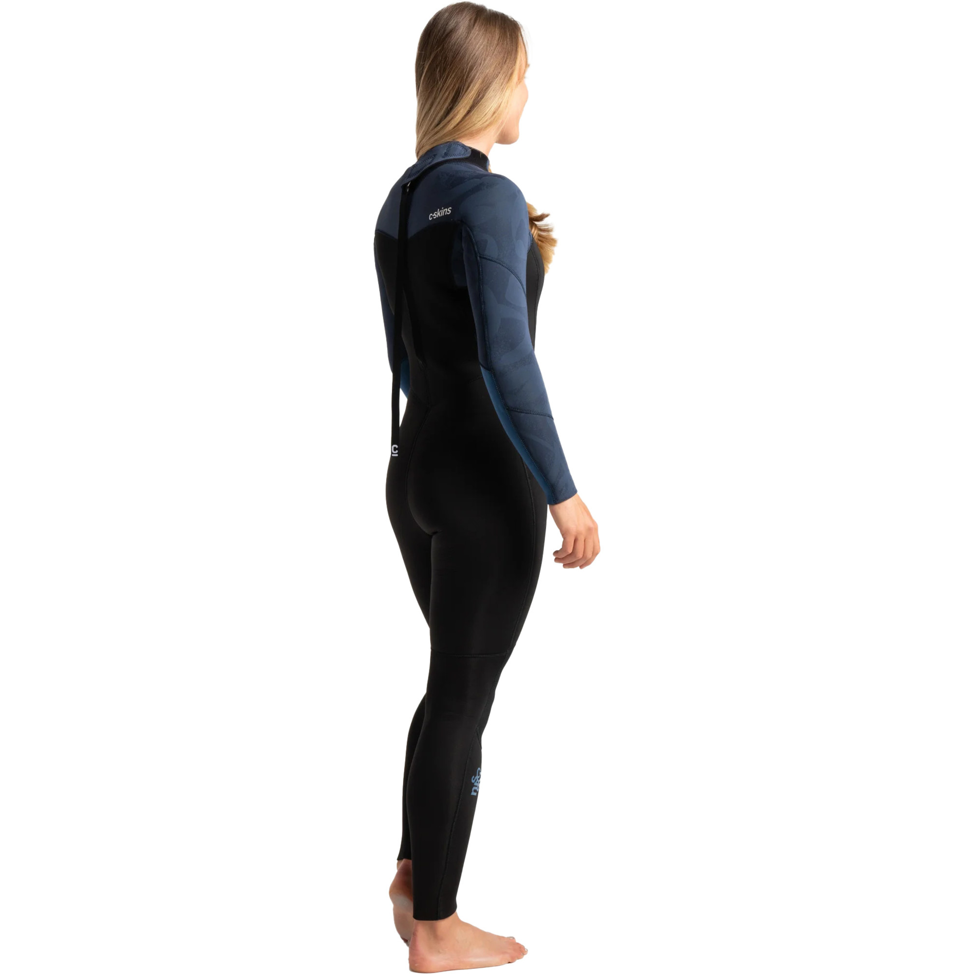 2025 C-Skins Womens Solace 4/3mm Back Zip Wetsuit C-SO43WBZ - Black ...