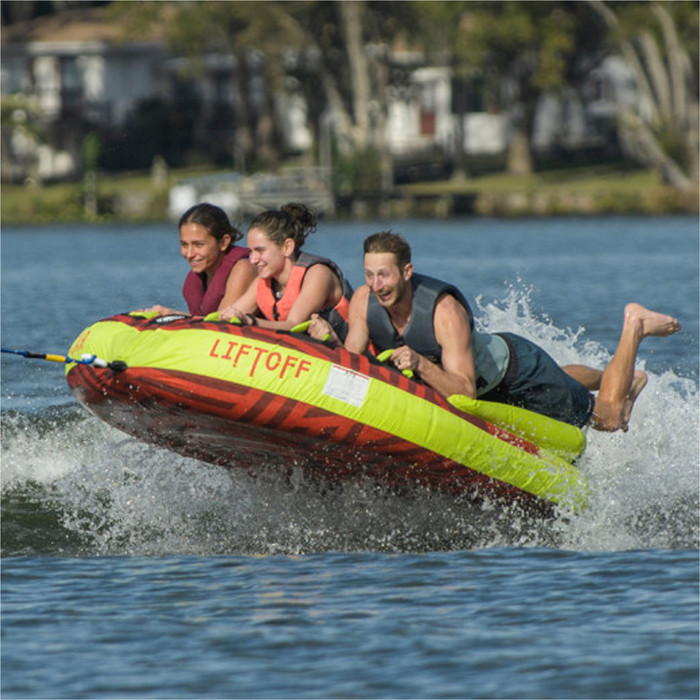Radar Liftoff Marshmallow Top 3 Person Towable Tube R22TU-LI3 - Red ...