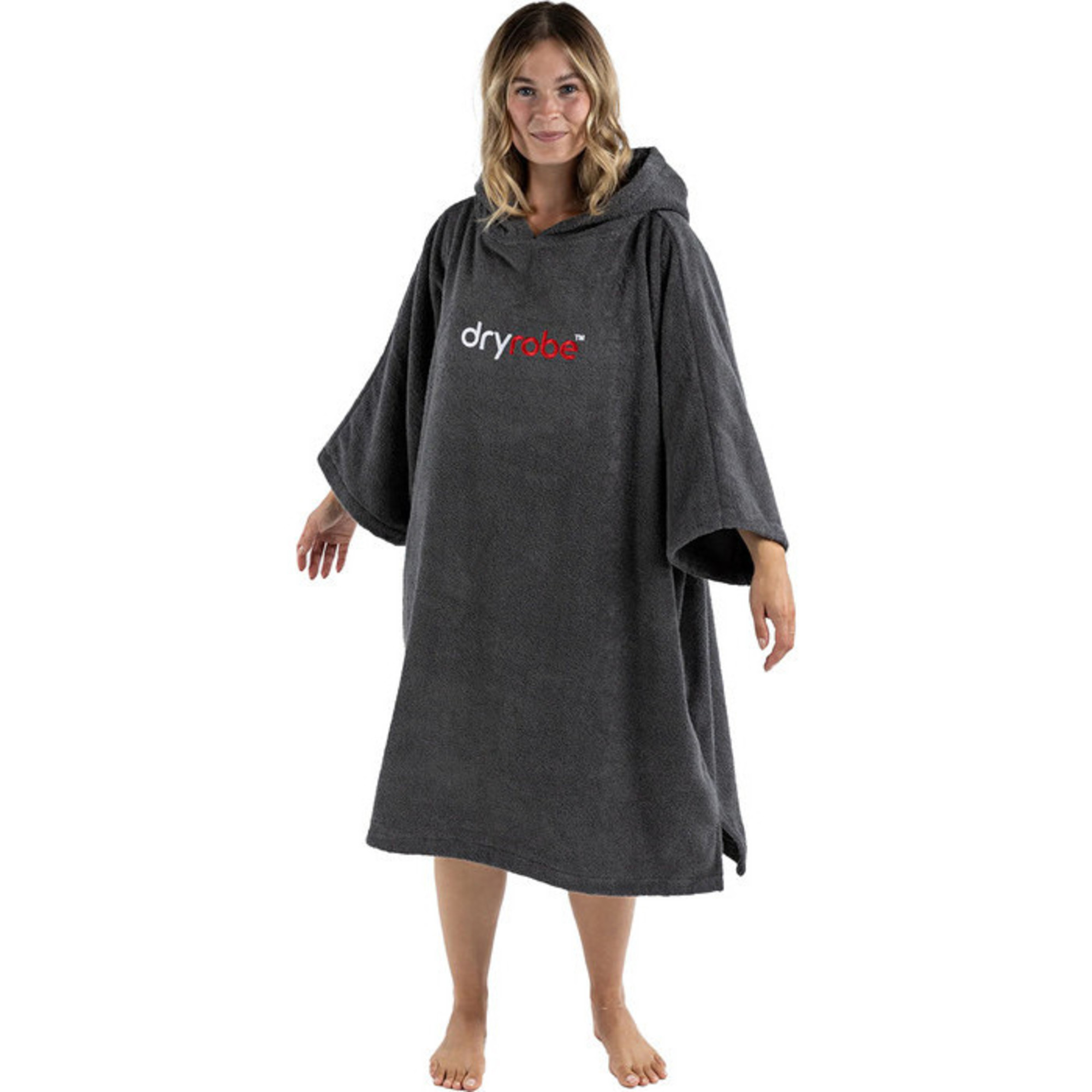 2025 Dryrobe Organic Cotton Hooded Towel Change Robe V3 DOCTV3 - Slate ...