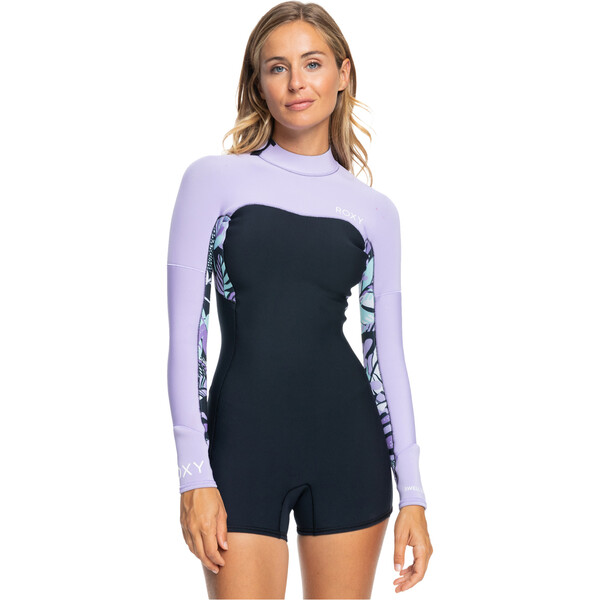 2024 Roxy Womens Swell Series 2mm Long Sleeve Back Zip Shorty Wetsuit ...