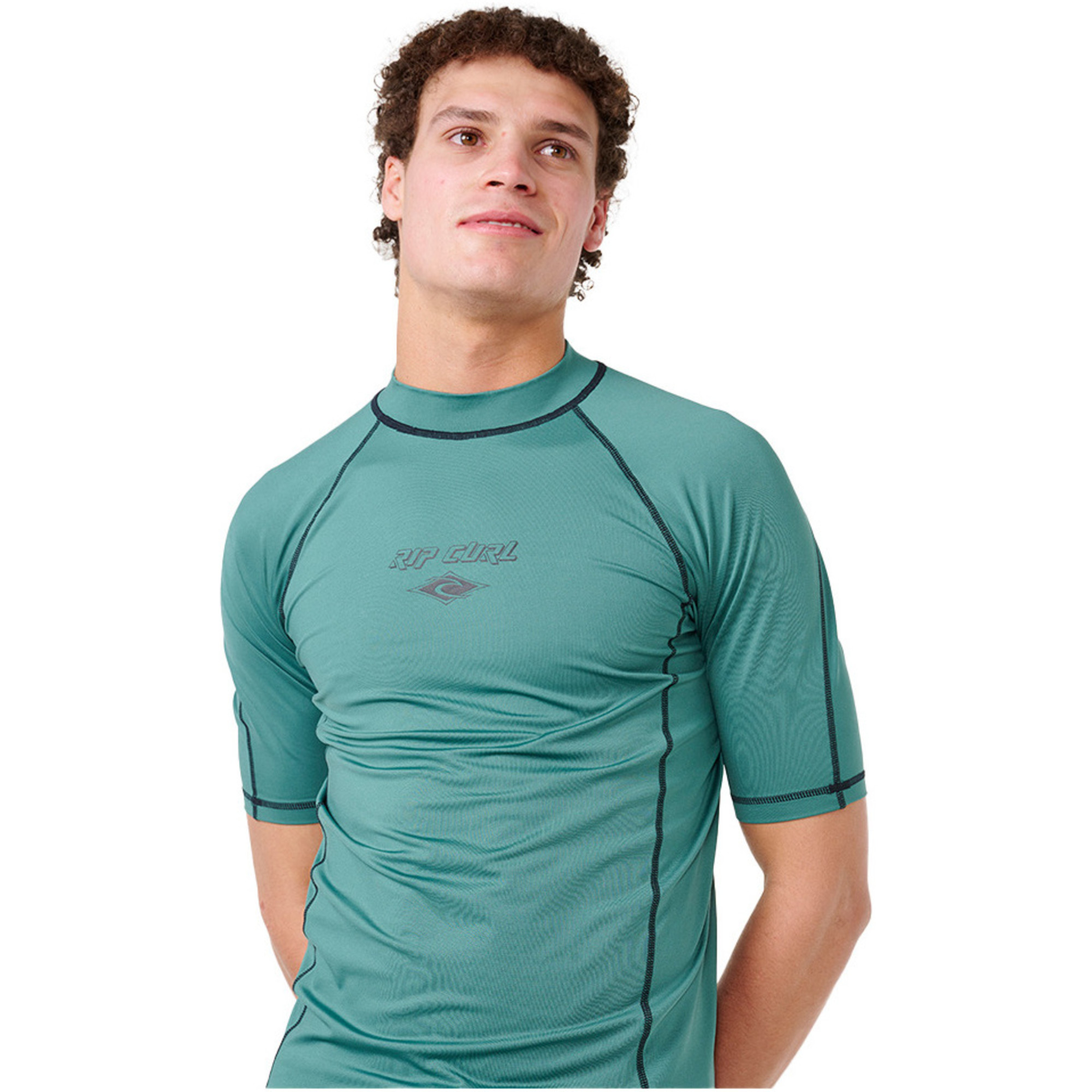2023 Rip Curl Mens Fade Out UPF Performance Short Sleeve Rash Vest ...
