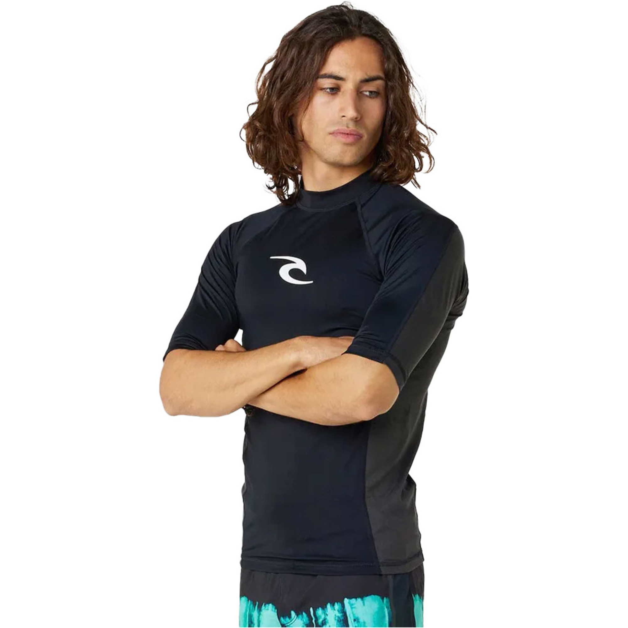 2025 Rip Curl Mens Waves UPF Performance Short Sleeve Rash Vest 142MRV ...