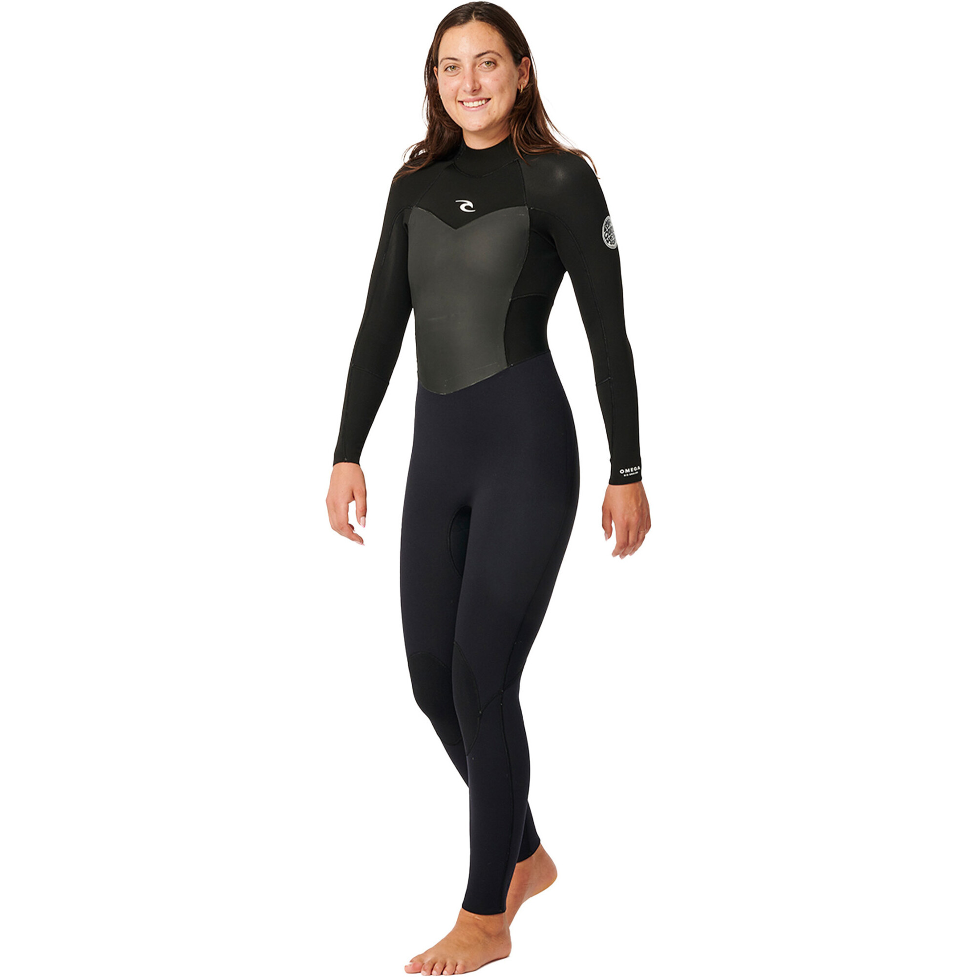 2025 Rip Curl Womens Omega 5/3mm Back Zip Wetsuit 155WFS - Black ...