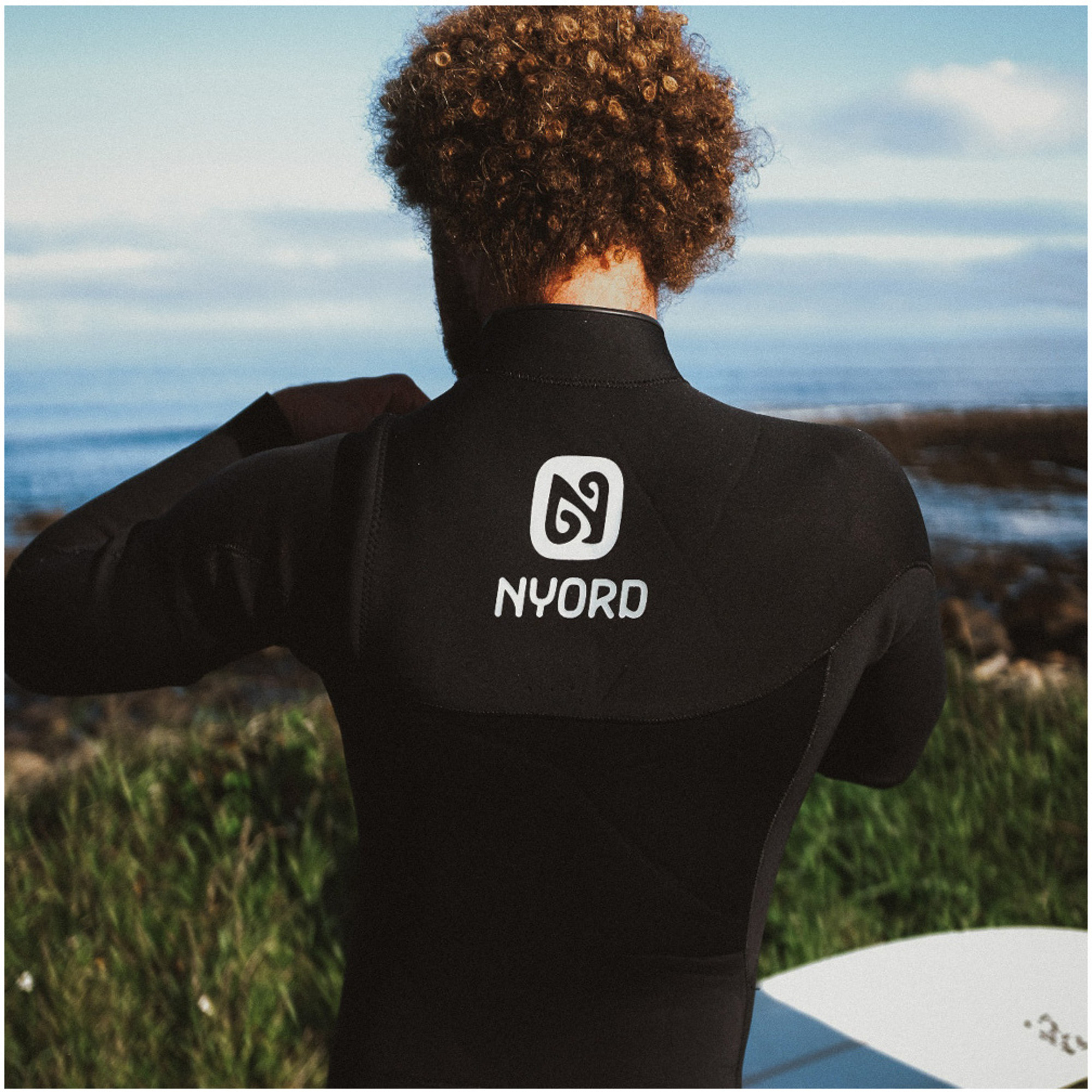 2025 Nyord Mens Tempus 3/2mm Chest Zip Wetsuit N04BA00017 - Black ...