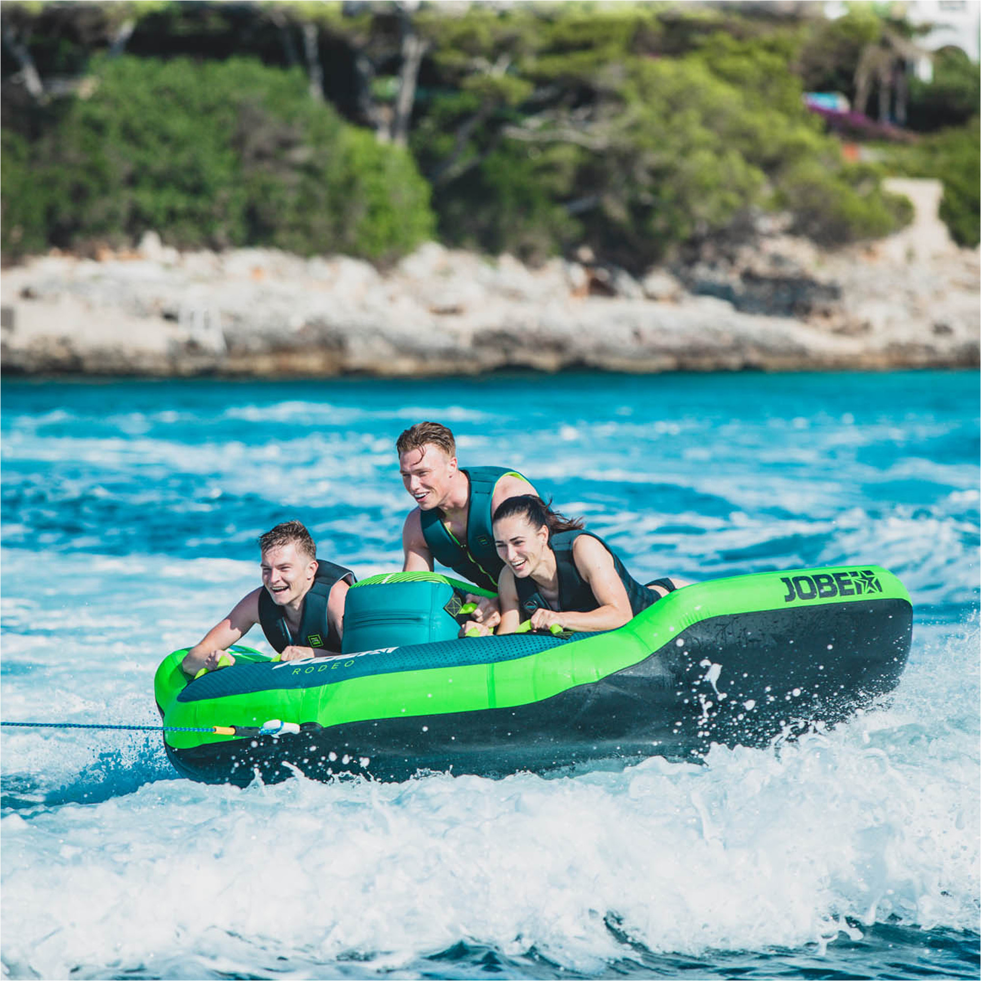 2025 Jobe Rodeo 3 Person Towable 230321001 - Green / Blue - Accessories ...