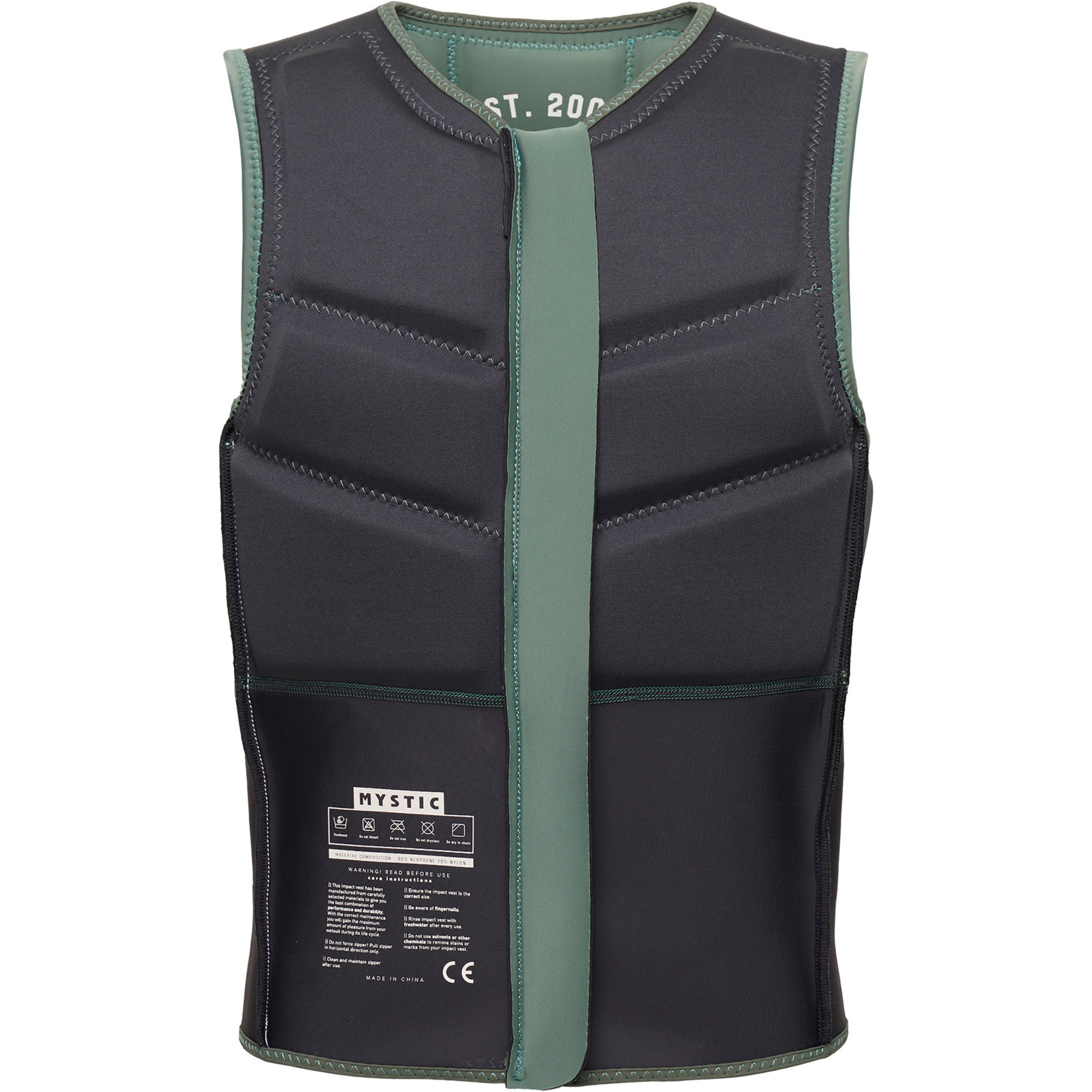 2025 Mystic Mens Star Front Zip Kite Impact Vest 35005 23023 - Dark ...