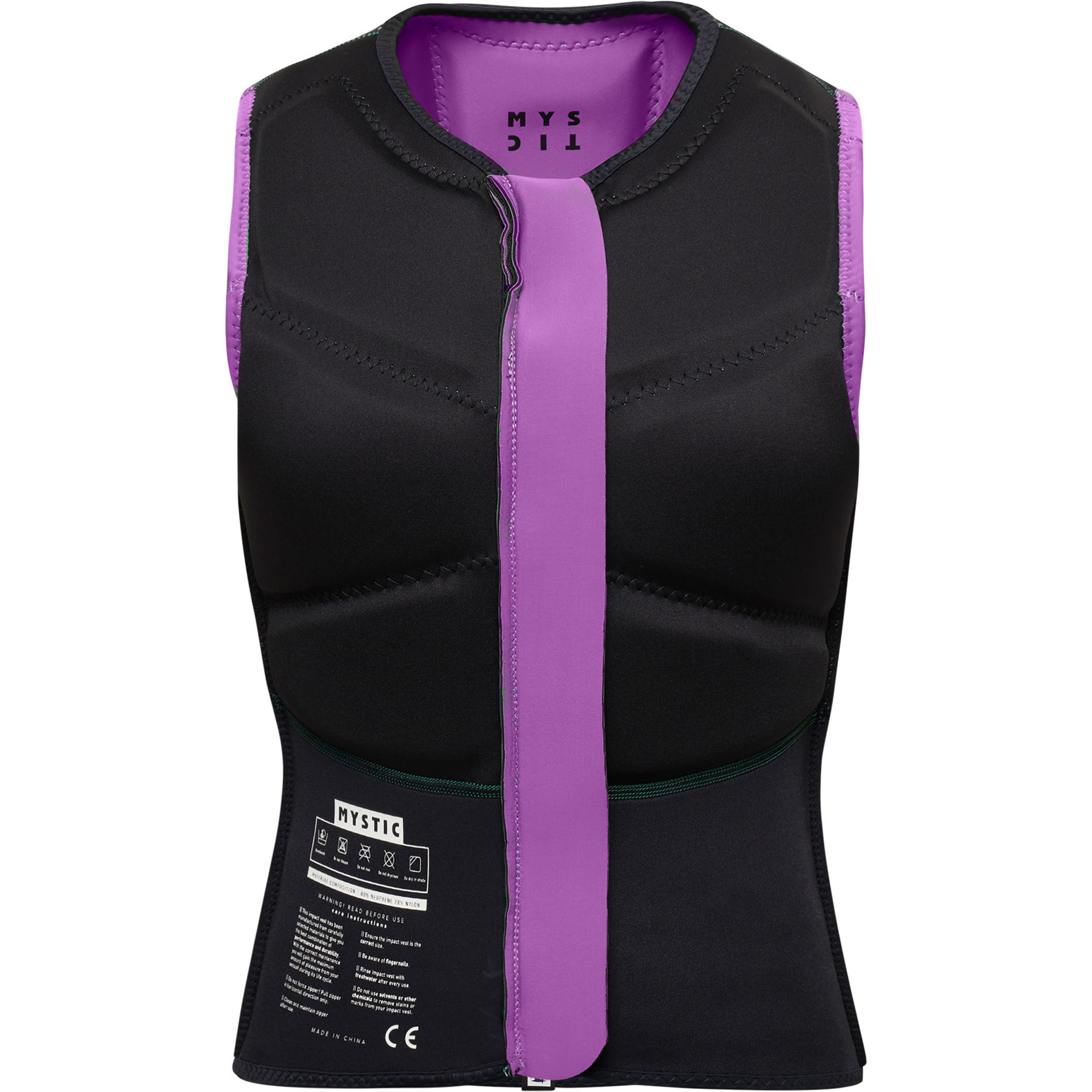 2025 Mystic Womens Star Front Zip Impact Vest 35005 230232 - Sunset ...