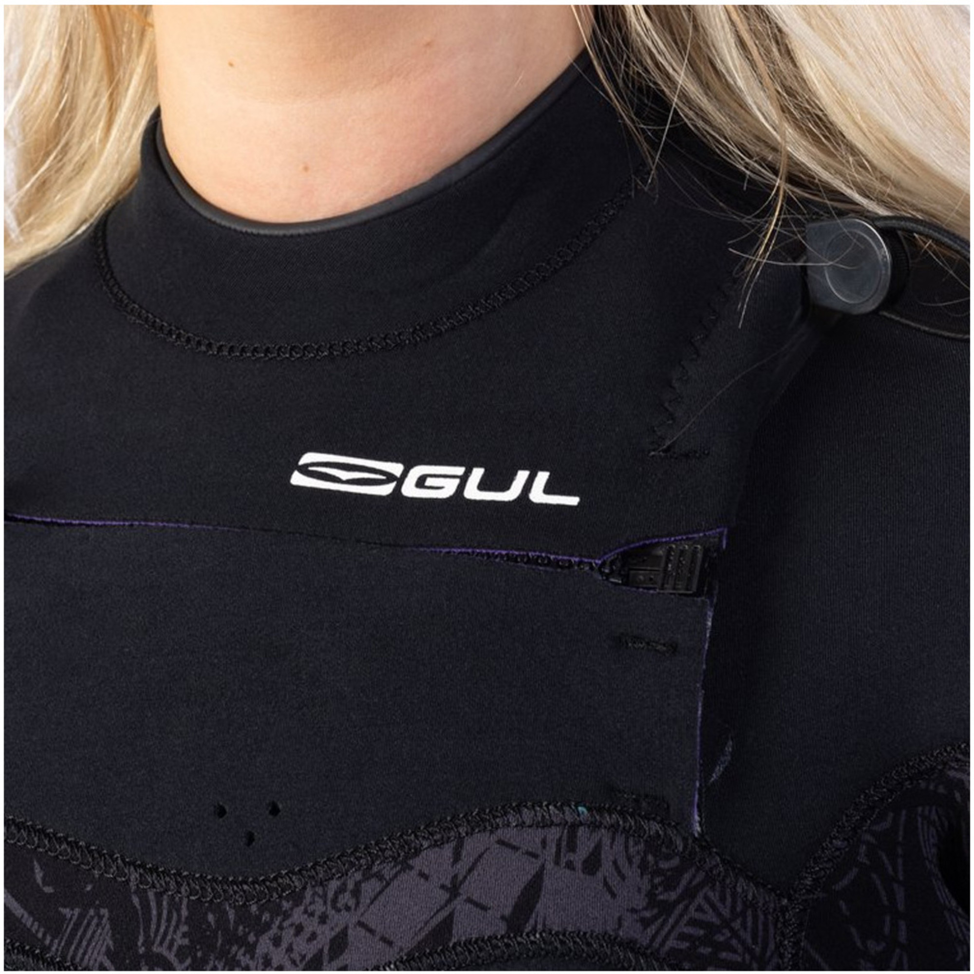 2025 Gul Womens Response FX 5/4mm Chest Zip Wetsuit RE1265-C1 - Black ...