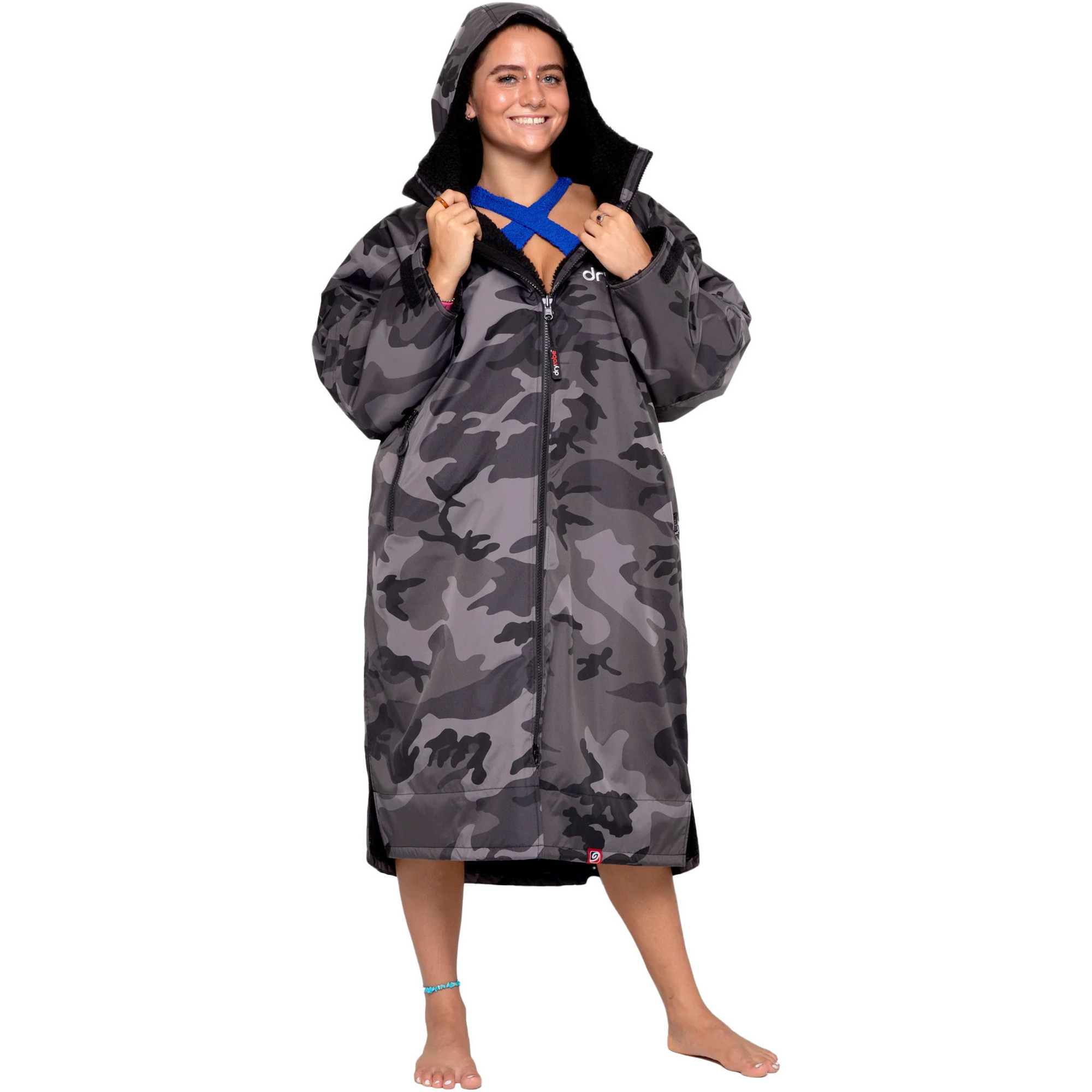 2025 Dryrobe Advance Long Sleeve Change Robe V3 DR104 - Black Camo ...
