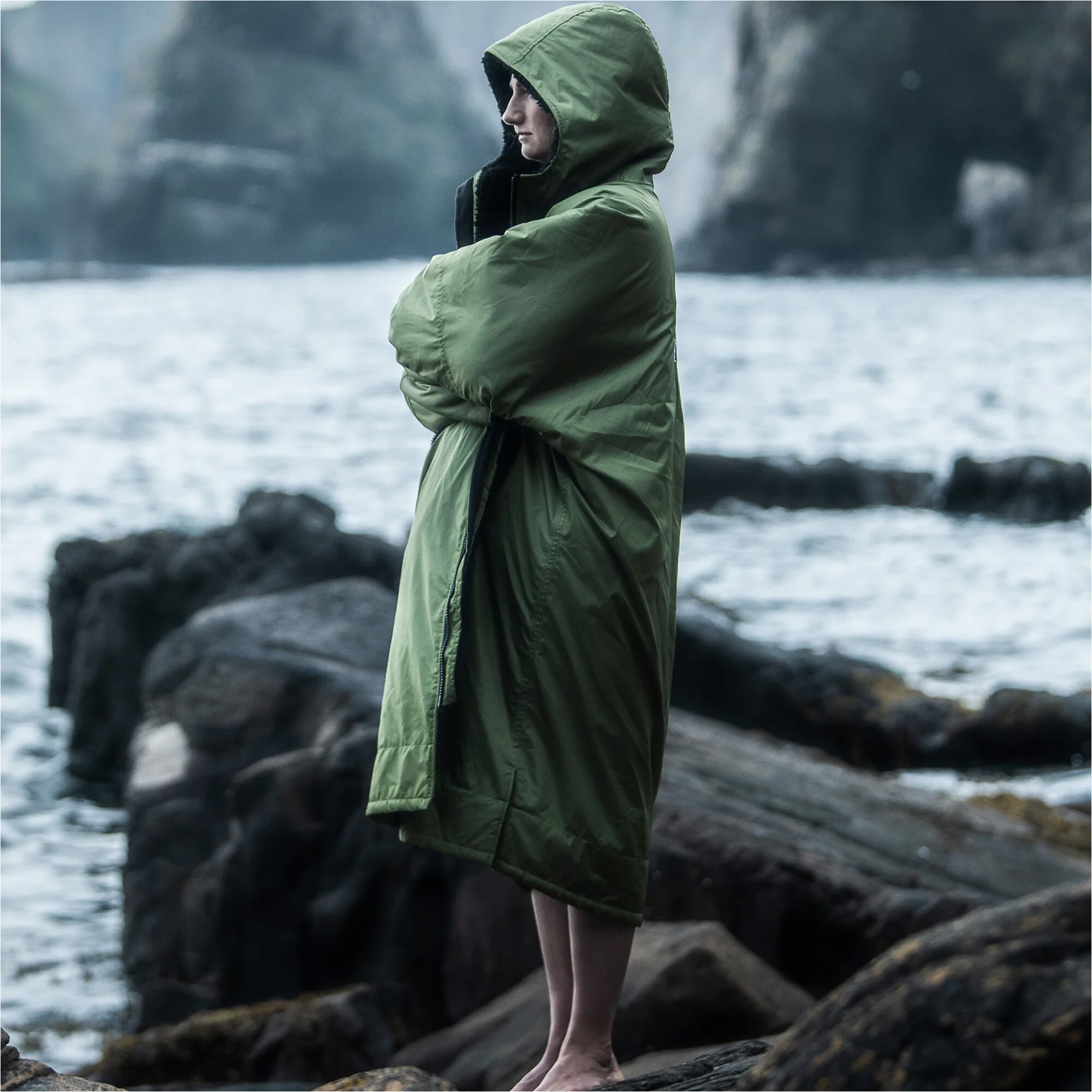 2025 Dryrobe Advance Long Sleeve Changing Robe V3 DALSV3 - Dark Green ...