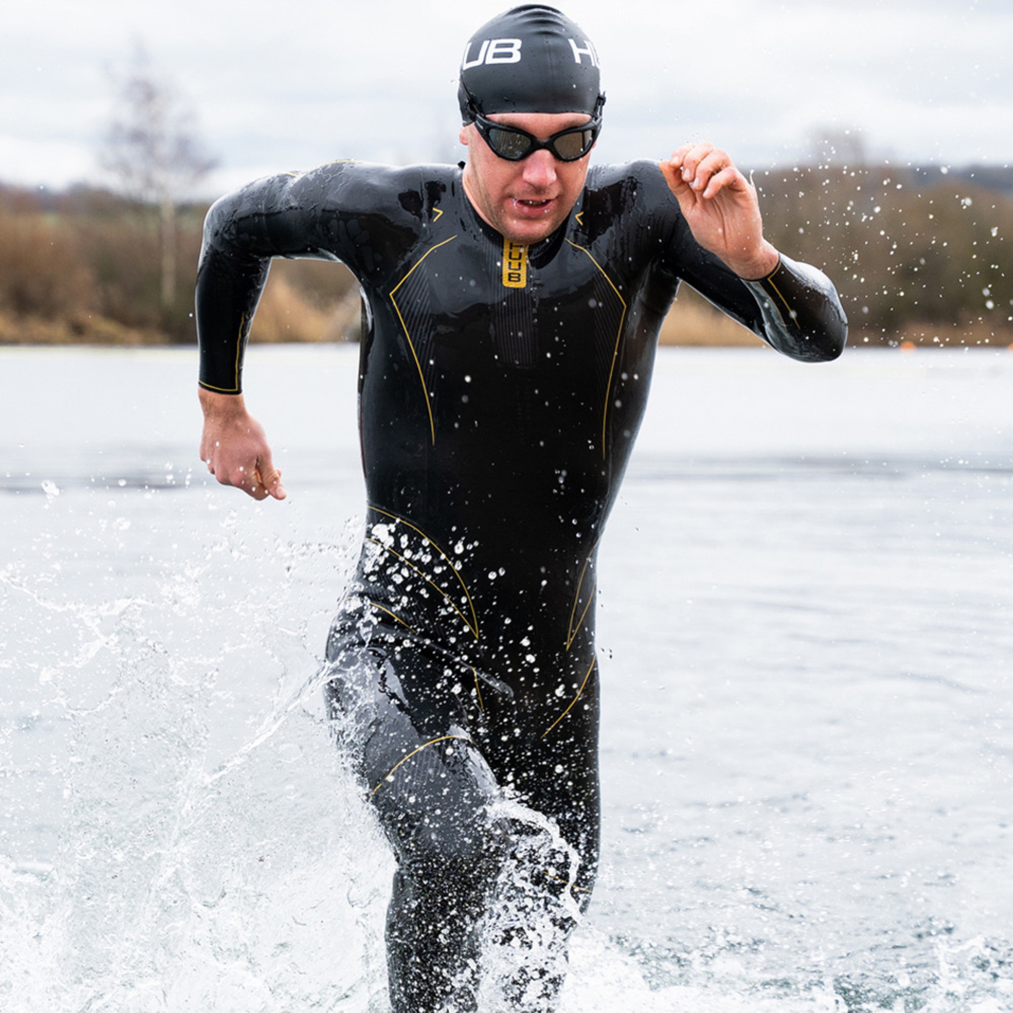 2025 Huub Mens Alchemy 3/5mm Back Zip Swim Wetsuit ALCHEMY1 - Black ...