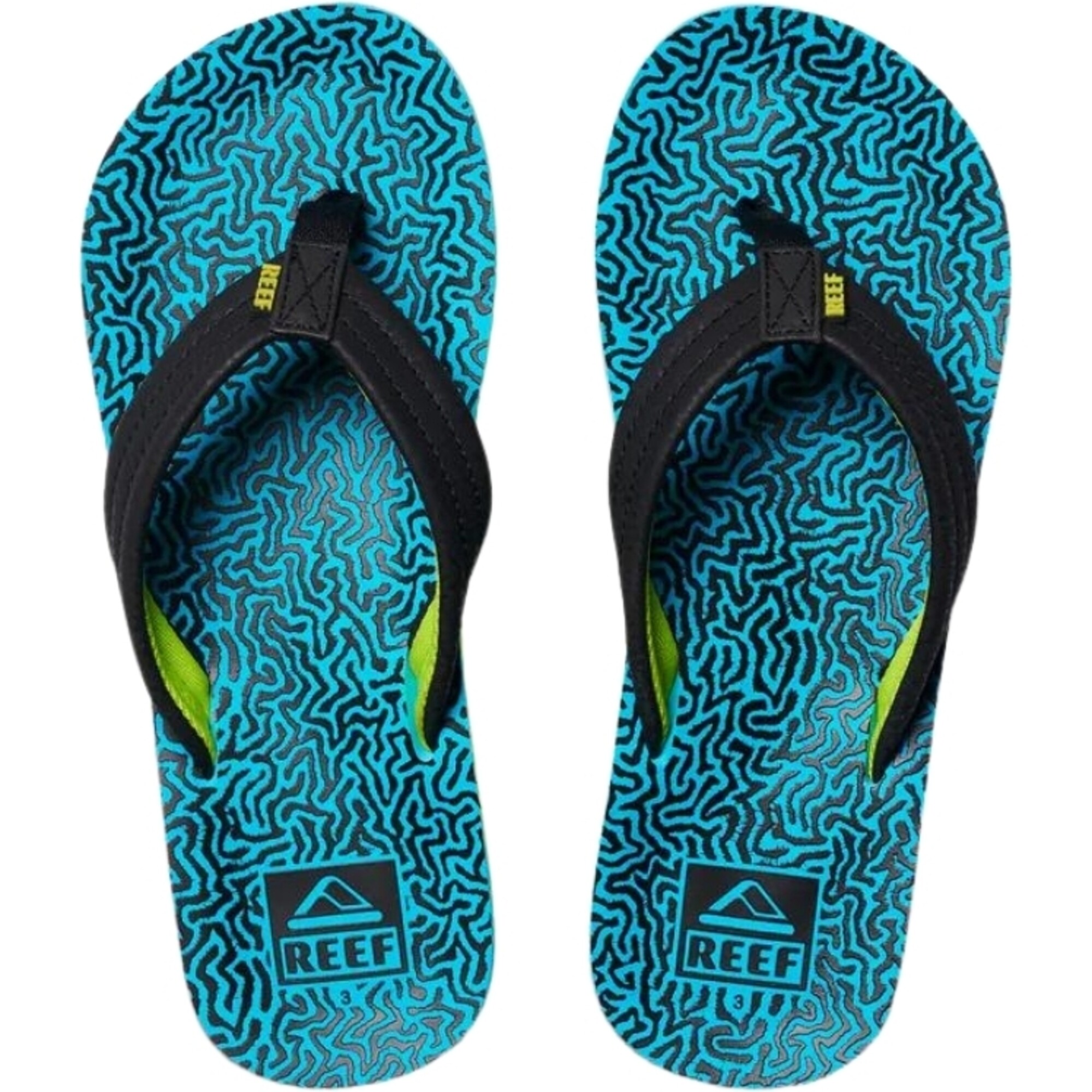 2024 Reef Kids Ahi Flip Flops CJ2050 - Blue Coral - Accessories ...