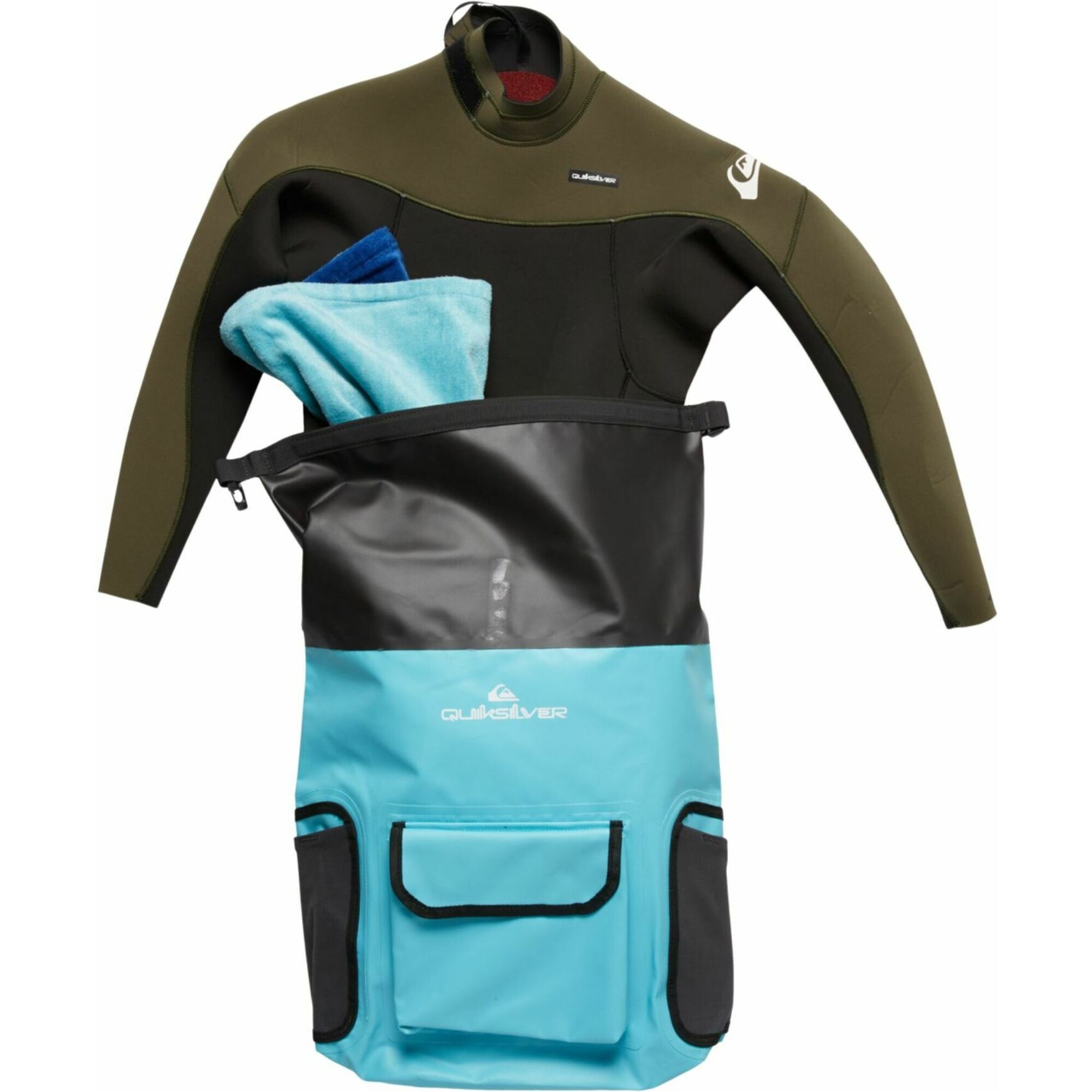 2024 Quiksilver Sea Stash 20L Medium Surf Backpack AQYBP03092 - Tarmac ...