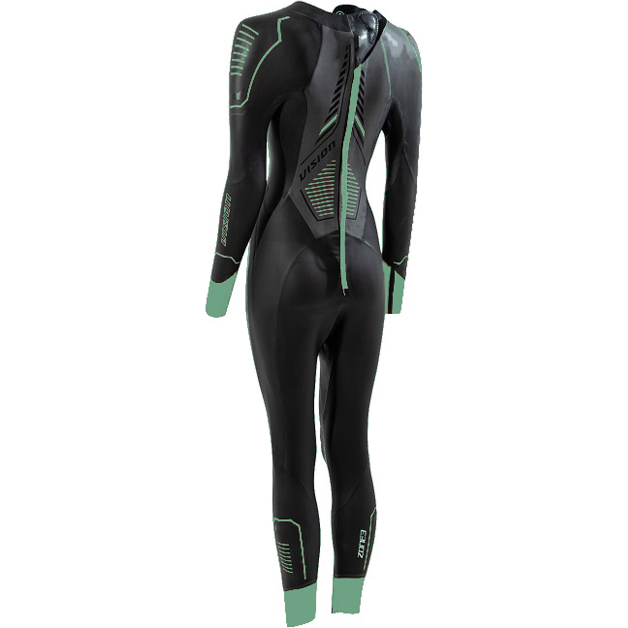 2025 Zone3 Womens Terraprene Vision Back Zip Swim Wetsuit WS24WVIS101 ...