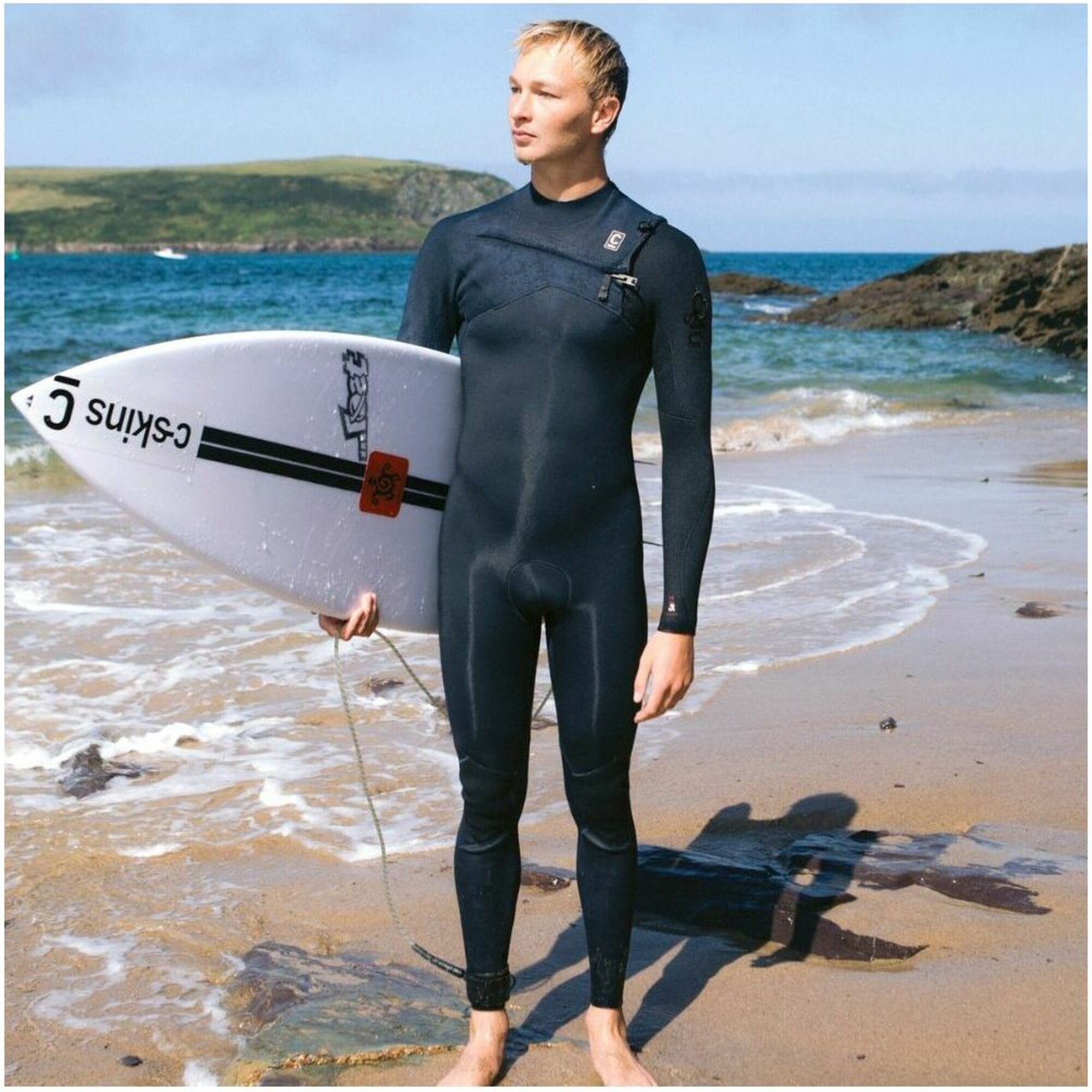 2024 C-Skins Mens Session 3/2mm GBS Chest Zip Wetsuit C-SE32MCZ ...