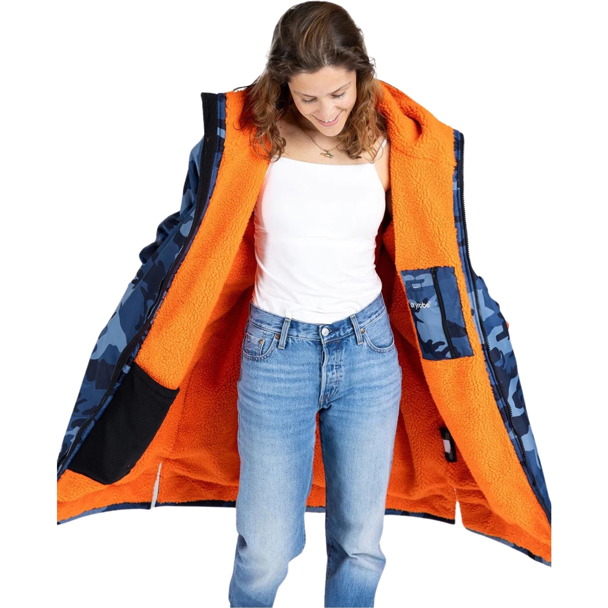 2025 Dryrobe Advance Long Sleeve Changing Robe V3 DALSV3 - Blue Camo ...