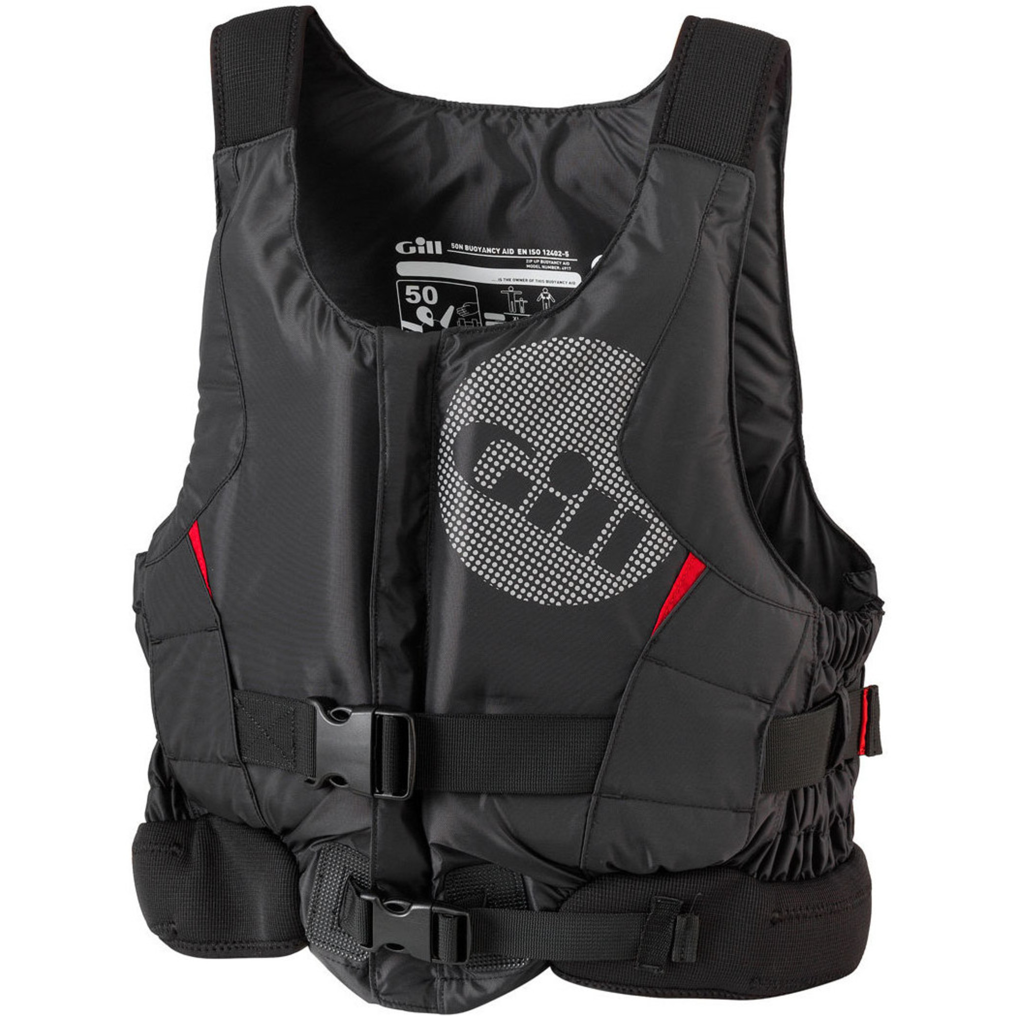 2021 Gill Pro Racer Front Zip Buoyancy Aid Black - 4917 - Accessories ...