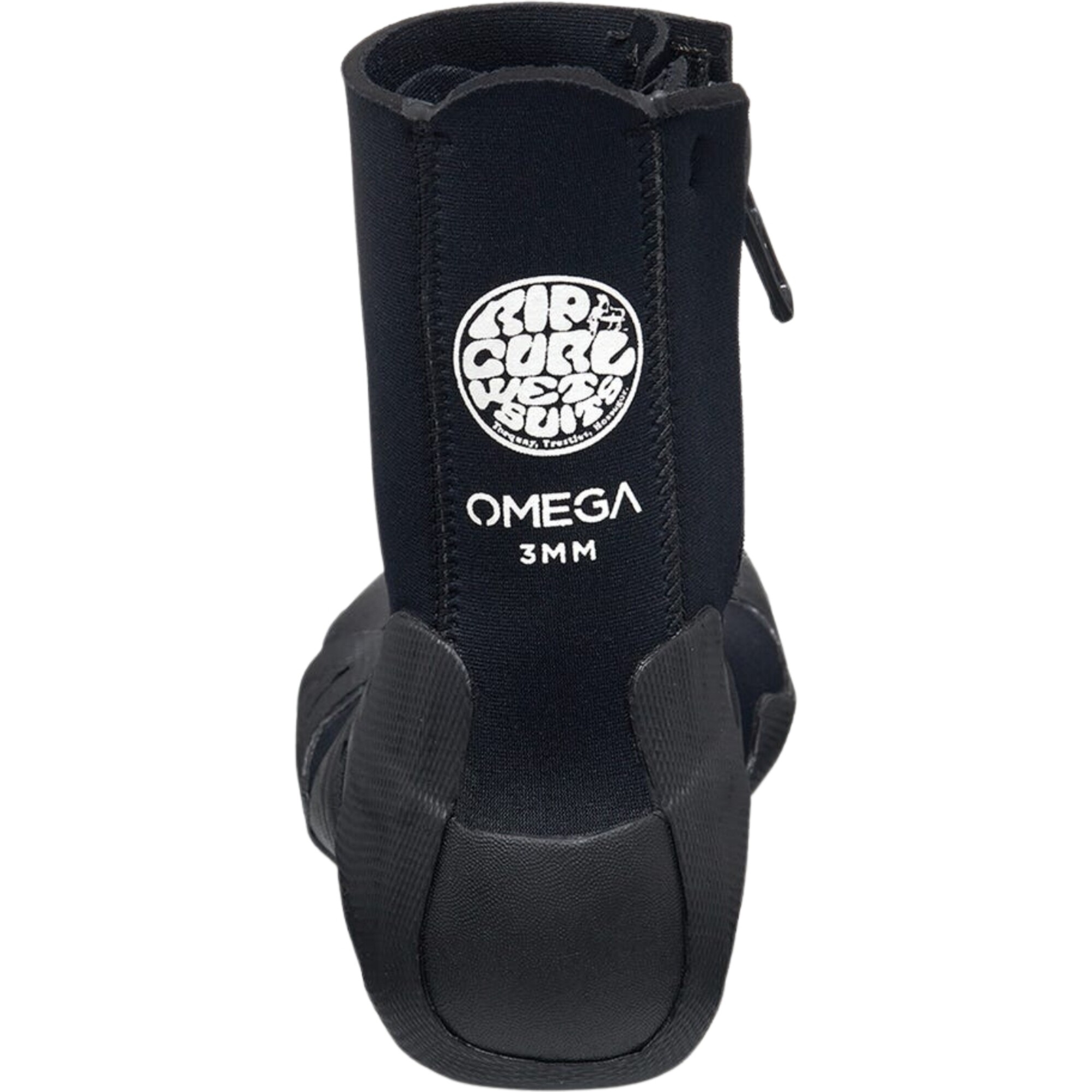 2025 Rip Curl Omega 3mm Round Toe Zip Boots 122MSA - Black - Wetsuits ...