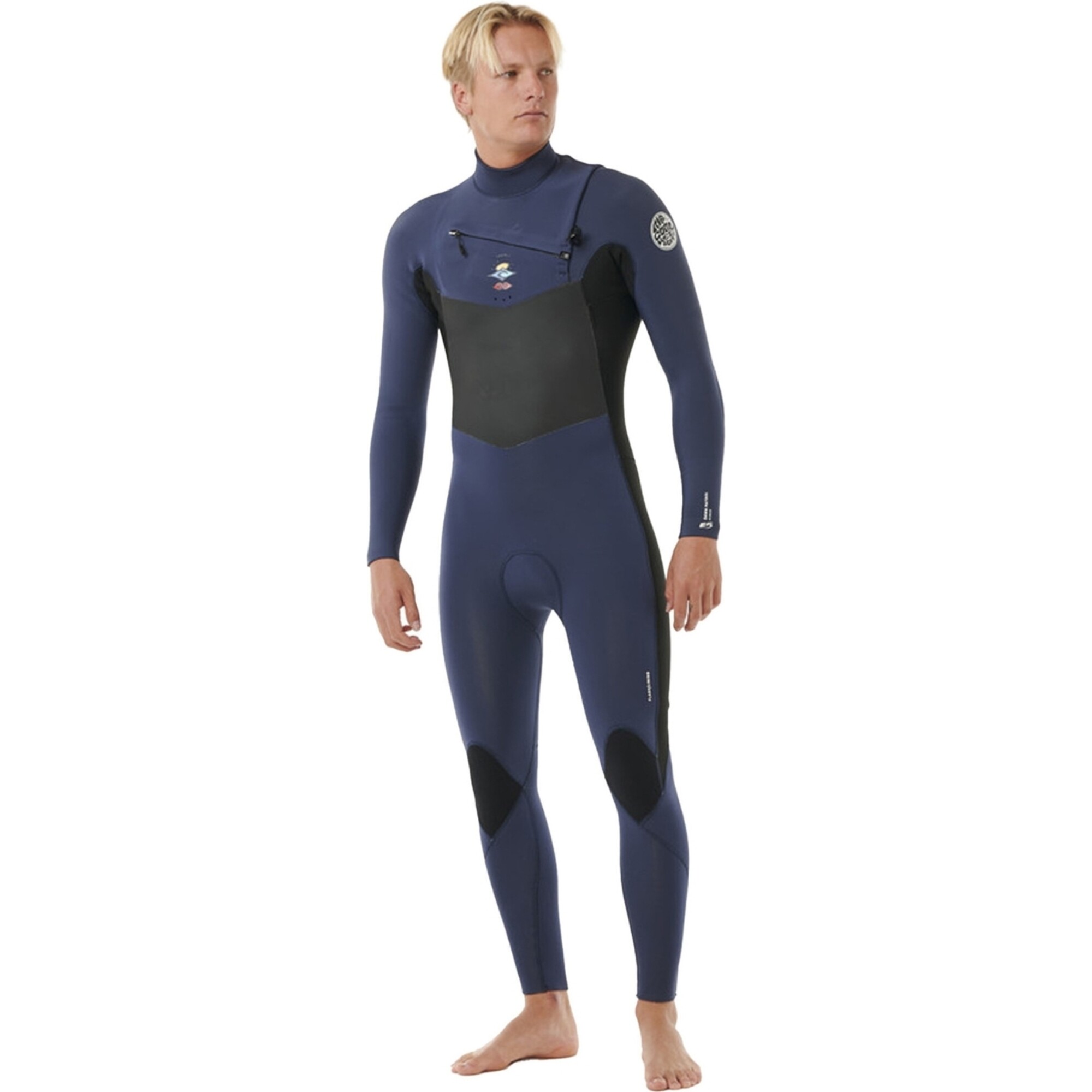 2025 Rip Curl Mens Dawn Patrol 5/3mm Chest Zip Wetsuit 156MFS - Dark ...