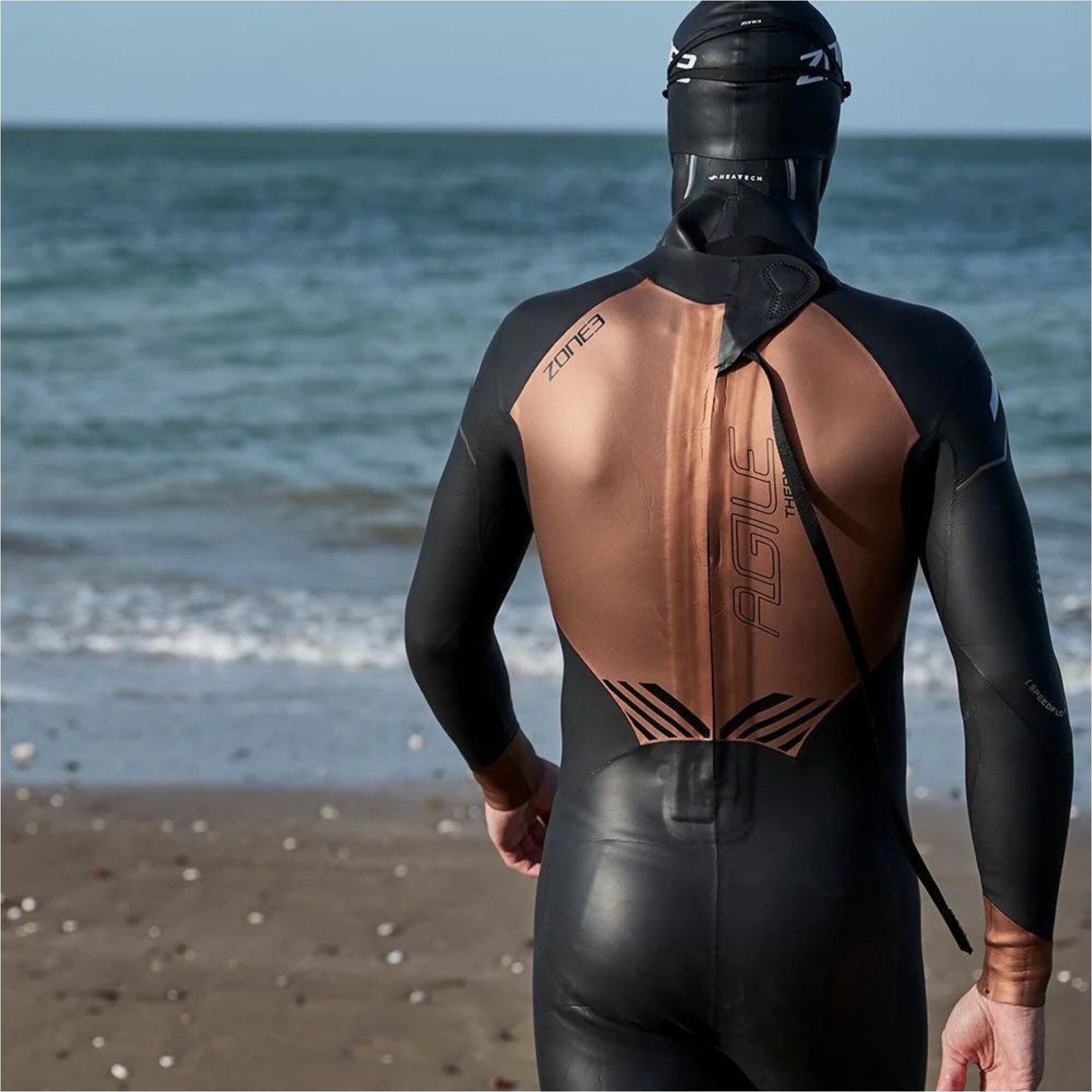 2024 ZONE3 Mens Thermal Agile Wetsuit WS22MTAG101 - Black / Gold ...